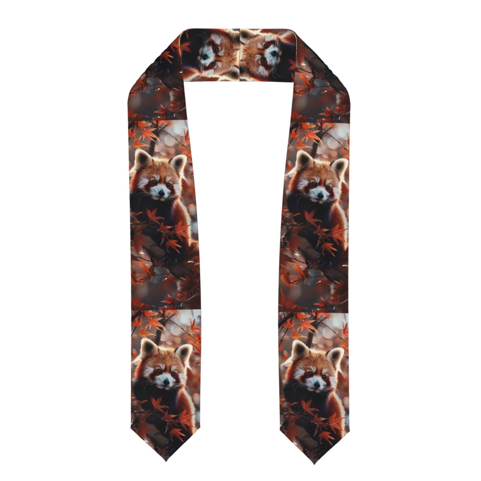 Kdxio Red Panda Autumn Branches Graduation Stole Class, Graduation Sash ...