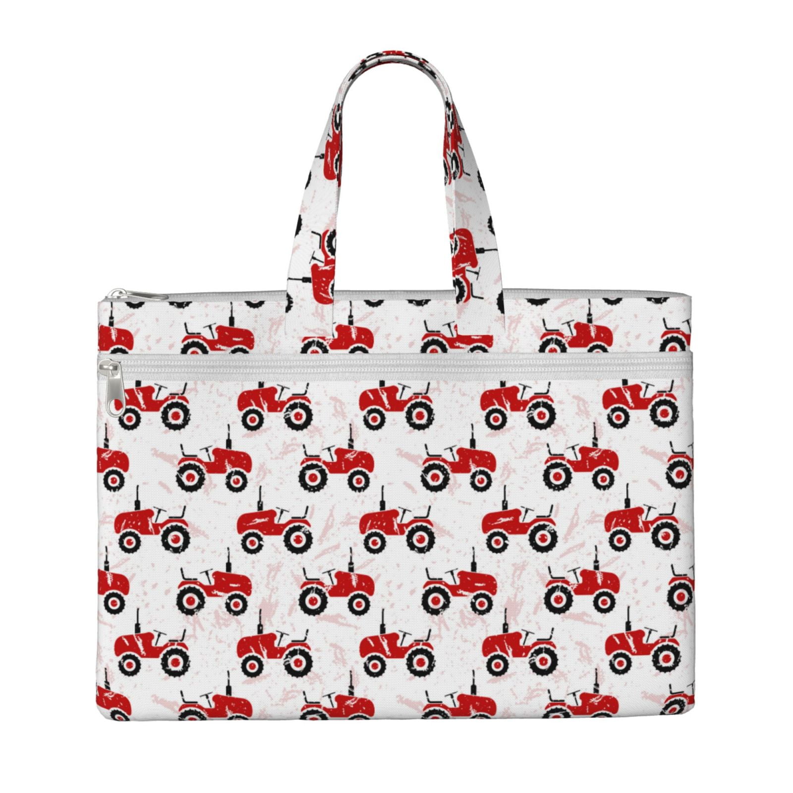 Kdxio Red Wheeled Tractors File Tote Document Bag Business Briefcase ...
