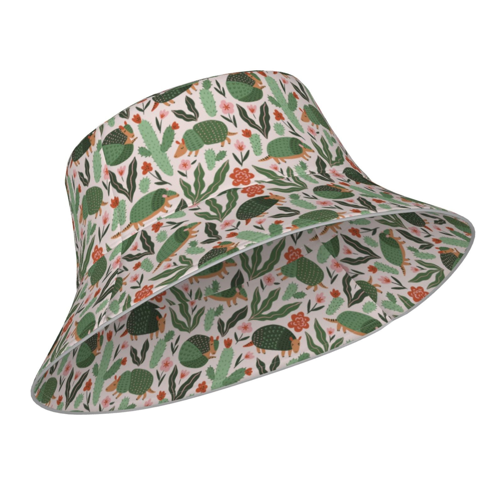 Kdxio Reflective Bucket Hat - Armadillo Print Bucket Hat for Men,Women ...