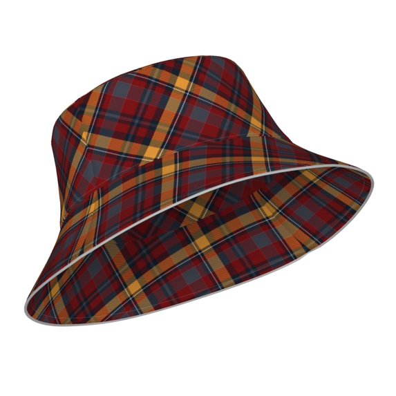 Kdxio Reflective Bucket Hat - Buffalo Check Plaid Print Bucket Hat for ...