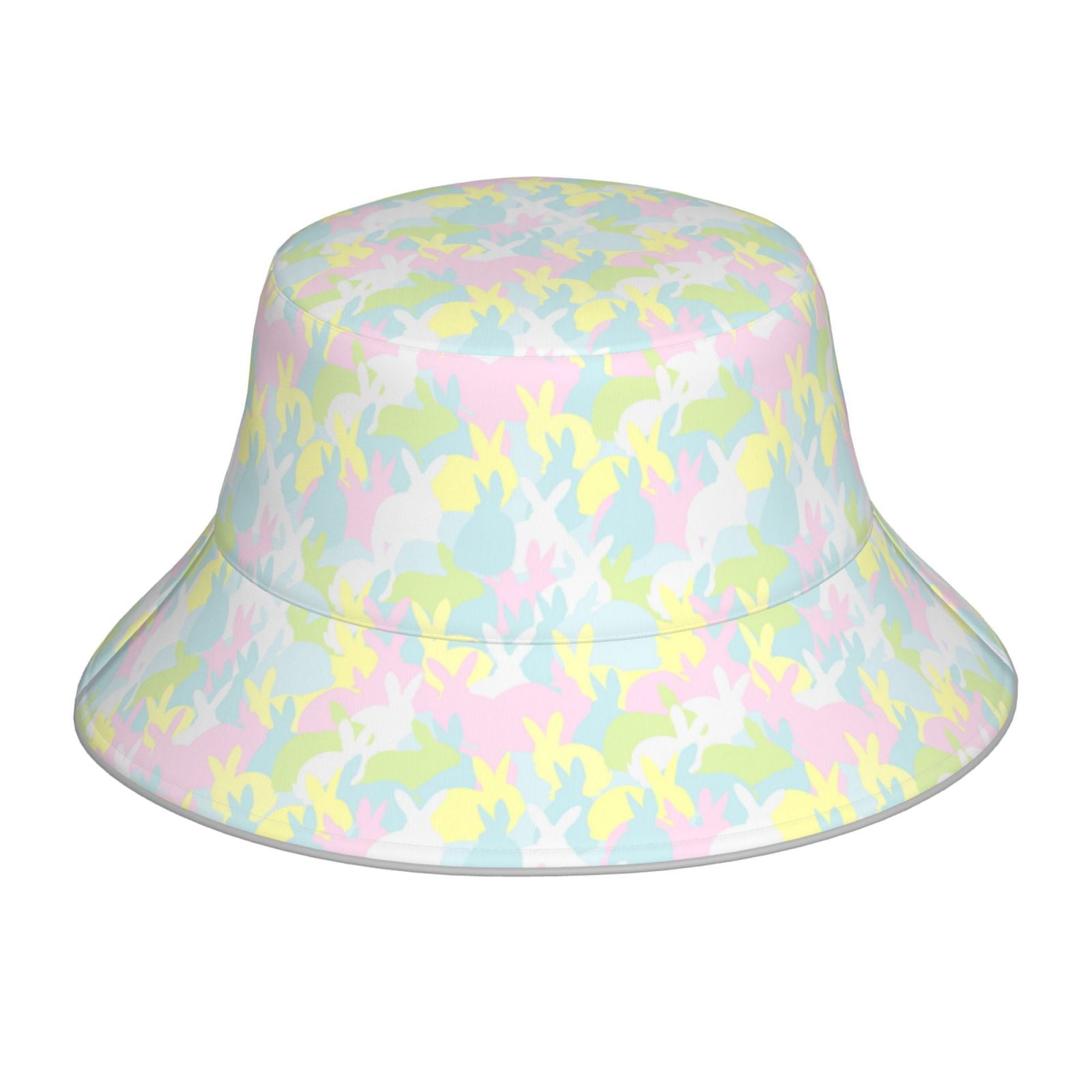 Kdxio Reflective Bucket Hat - Color Rabbit Print Bucket Hat for Men ...