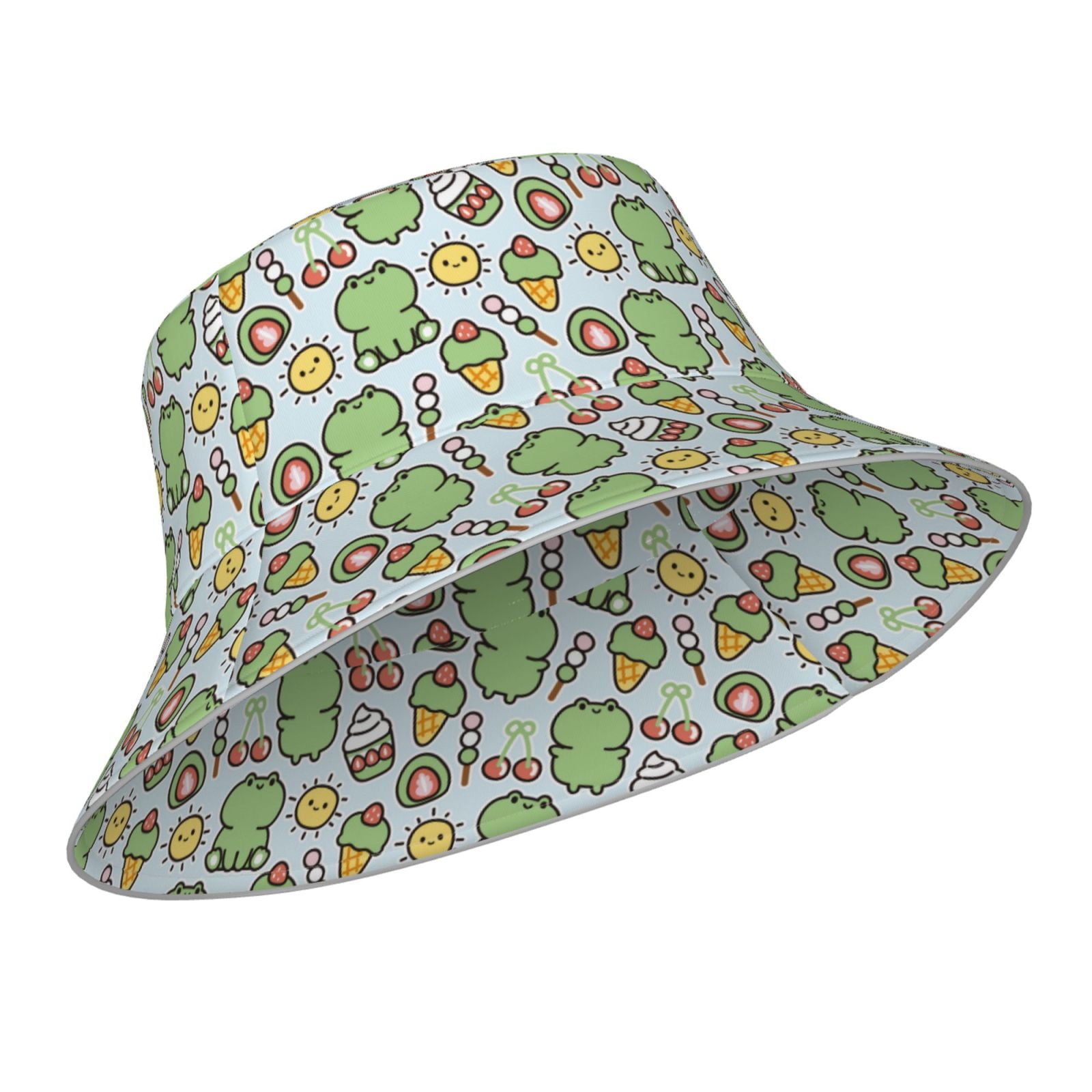 Kdxio Reflective Bucket Hat - Frog With Sweet Print Bucket Hat for Men ...