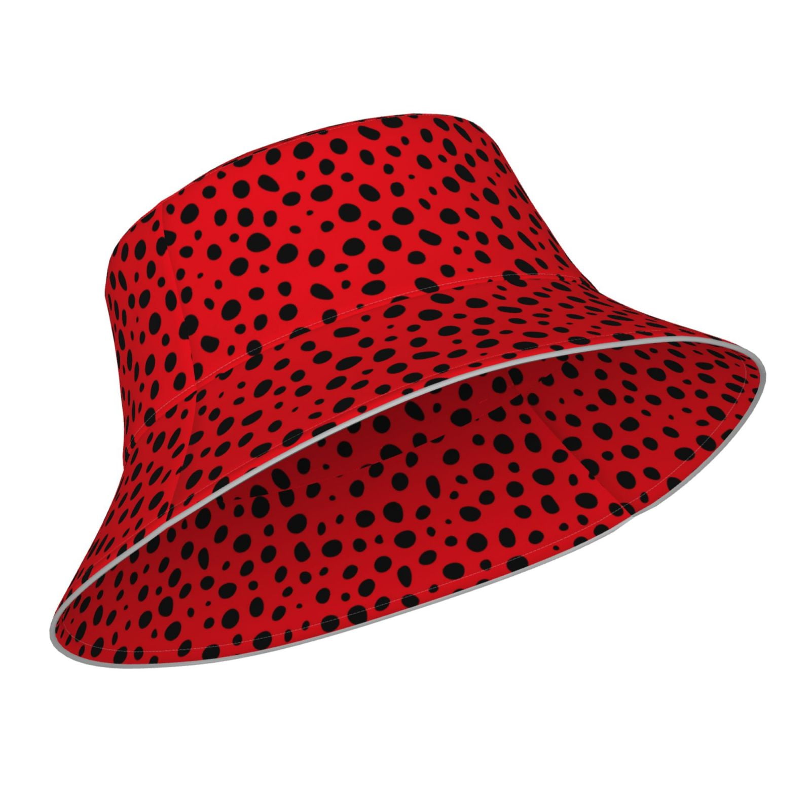 Kdxio Reflective Bucket Hat - Ladybug Dotted Print Bucket Hat for Men ...