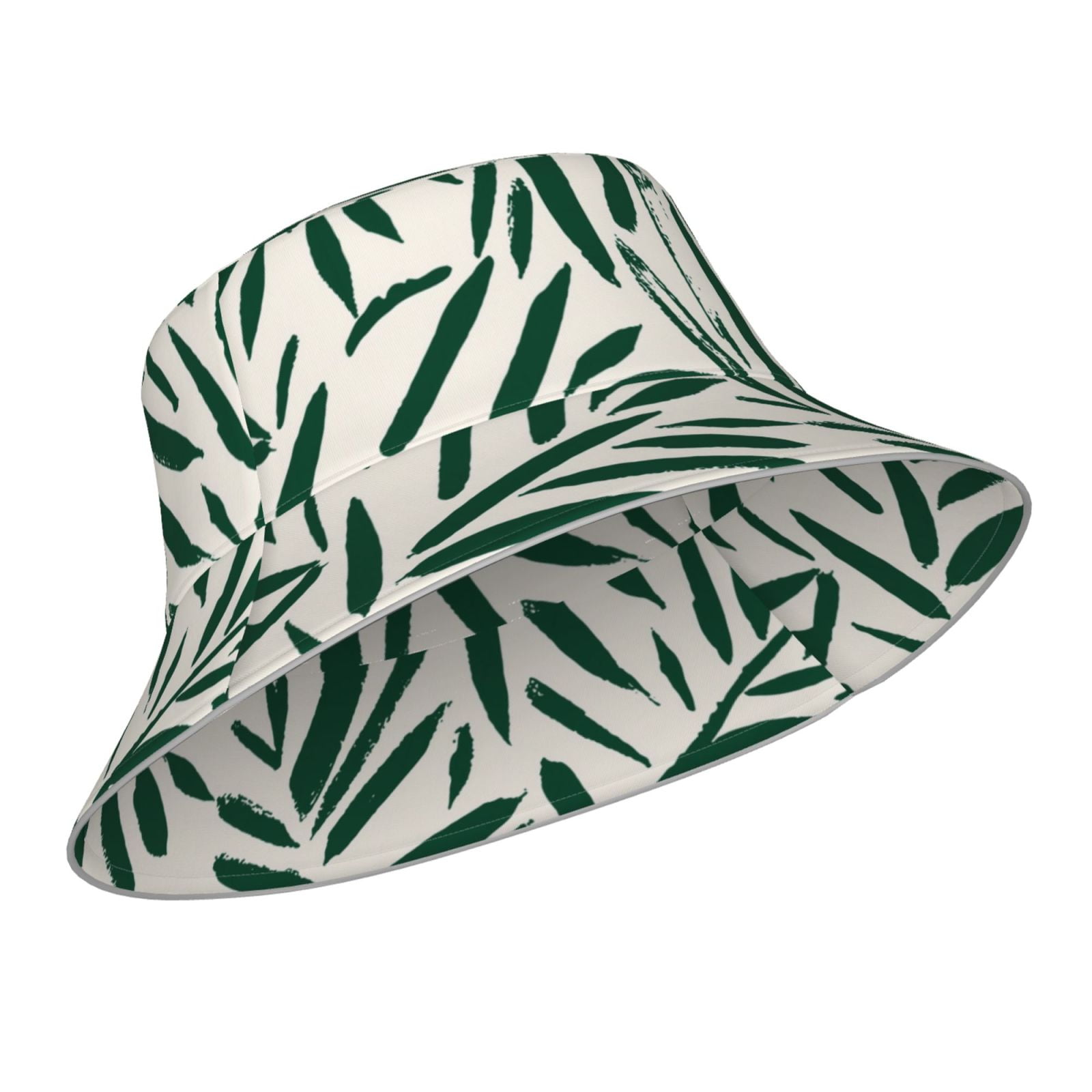 Kdxio Reflective Bucket Hat - Palm Branch With Leaves Print Bucket Hat ...