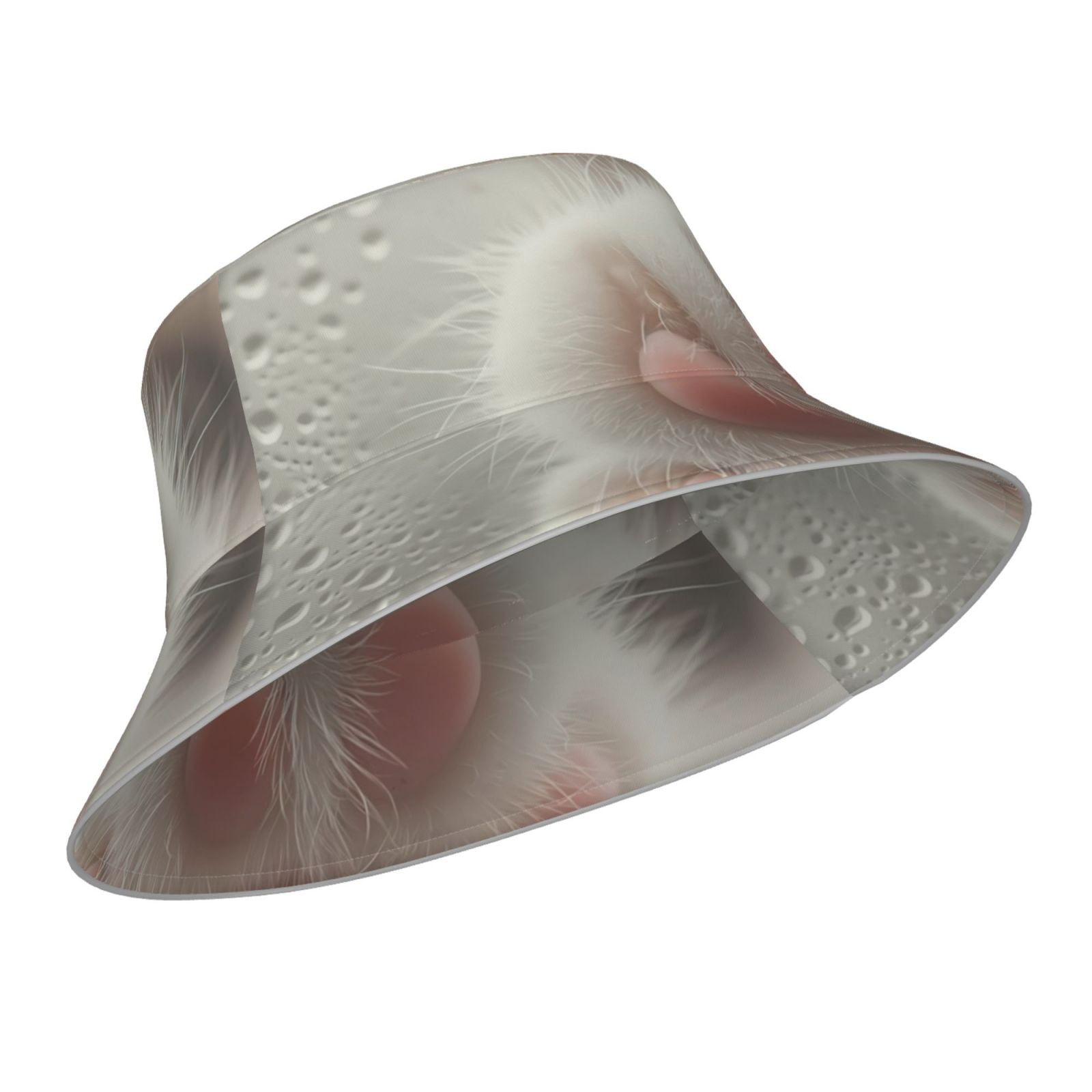 Kdxio Reflective Bucket Hat - Raindrop Kitten Paw Print Bucket Hat for ...