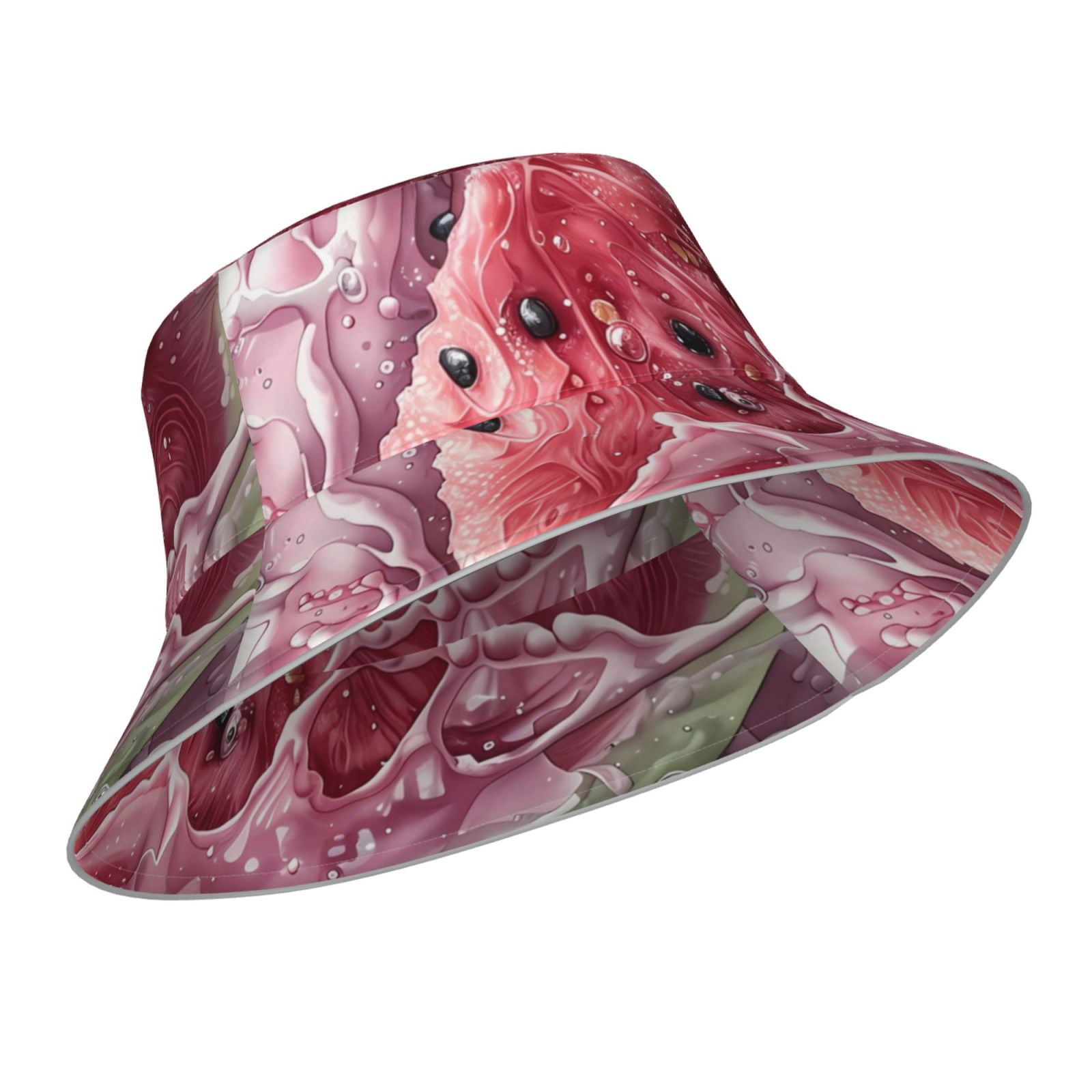 Kdxio Reflective Bucket Hat - Watermelon Splash Realism Art Print ...