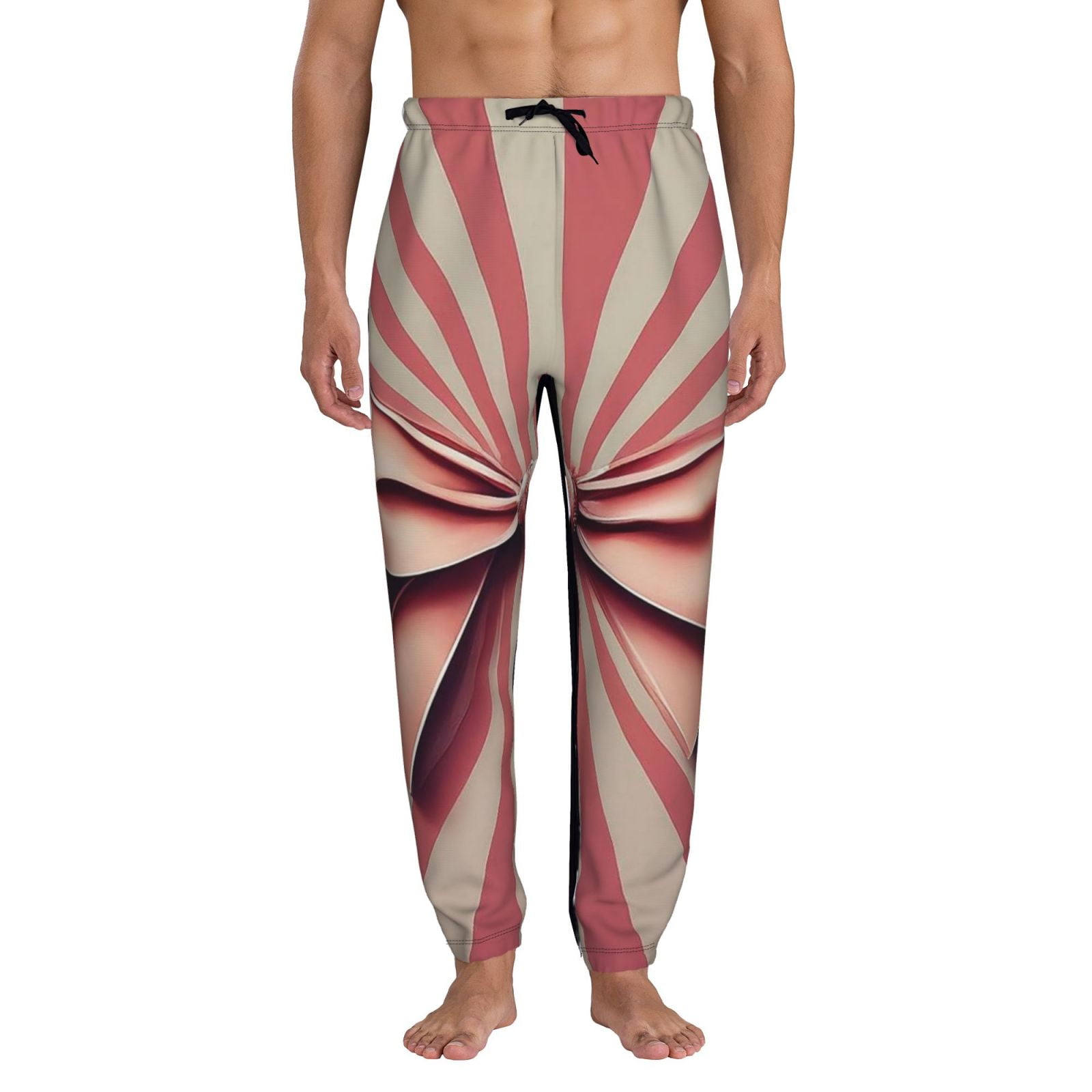 Kdxio Retro Bow Pattern Joggers,Sweatpants for Men with Pockets-Small ...