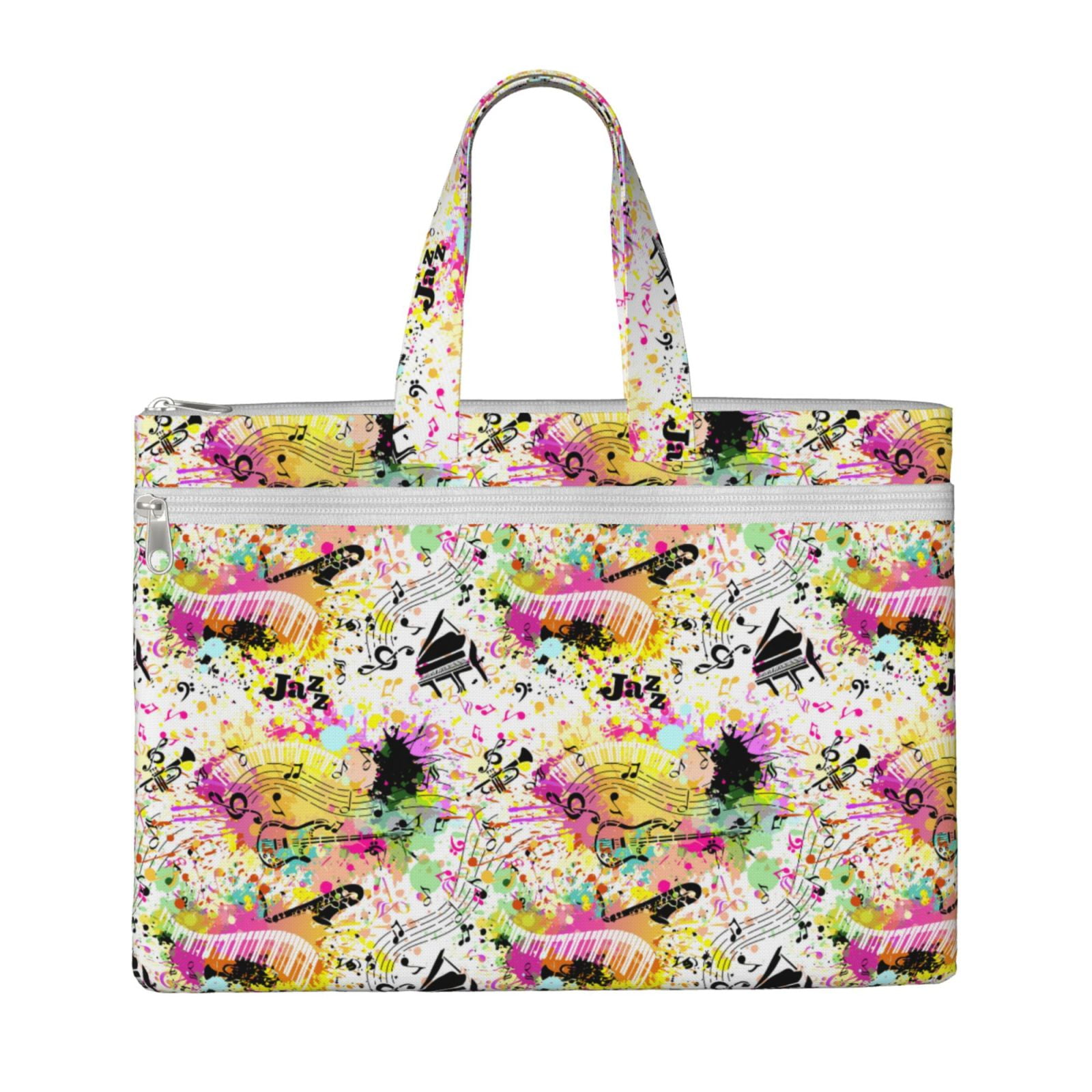 Kdxio Retro Musical File Tote Document Bag Business Briefcase Bag ...