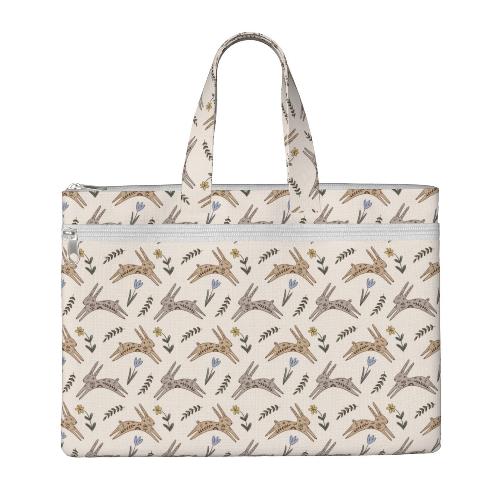 Kdxio Retro Rabbit File Tote Document Bag Business Briefcase Bag ...