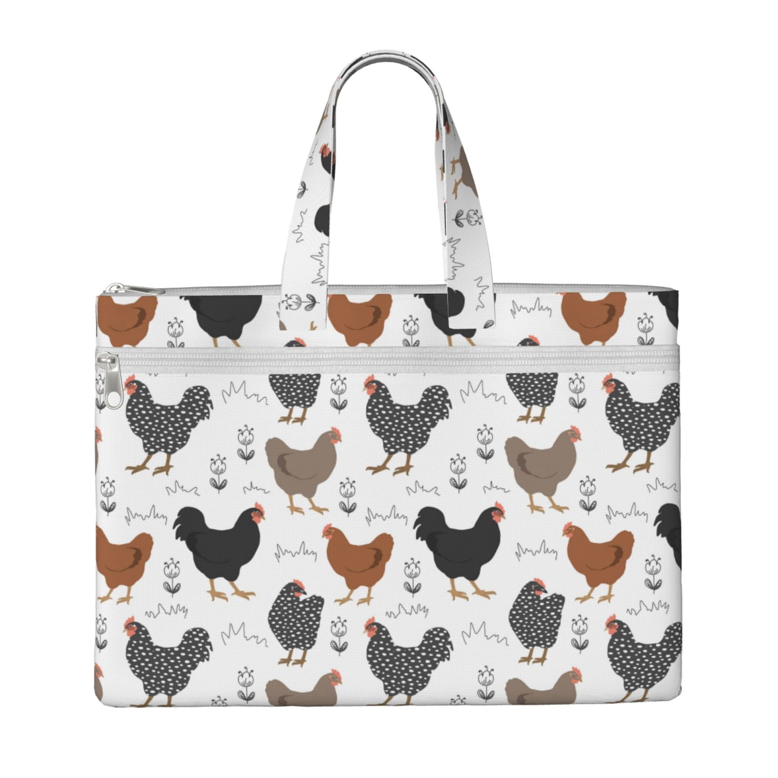 Kdxio Retro Rooster File Tote Document Bag Business Briefcase Bag ...