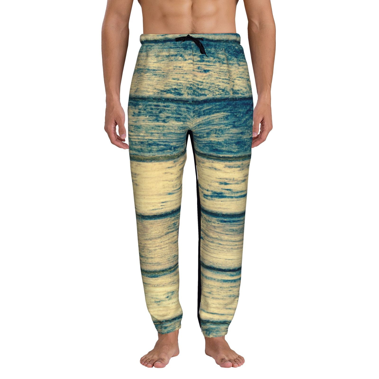 Kdxio Retro Wooden Pattern Joggers,Sweatpants for Men with Pockets ...