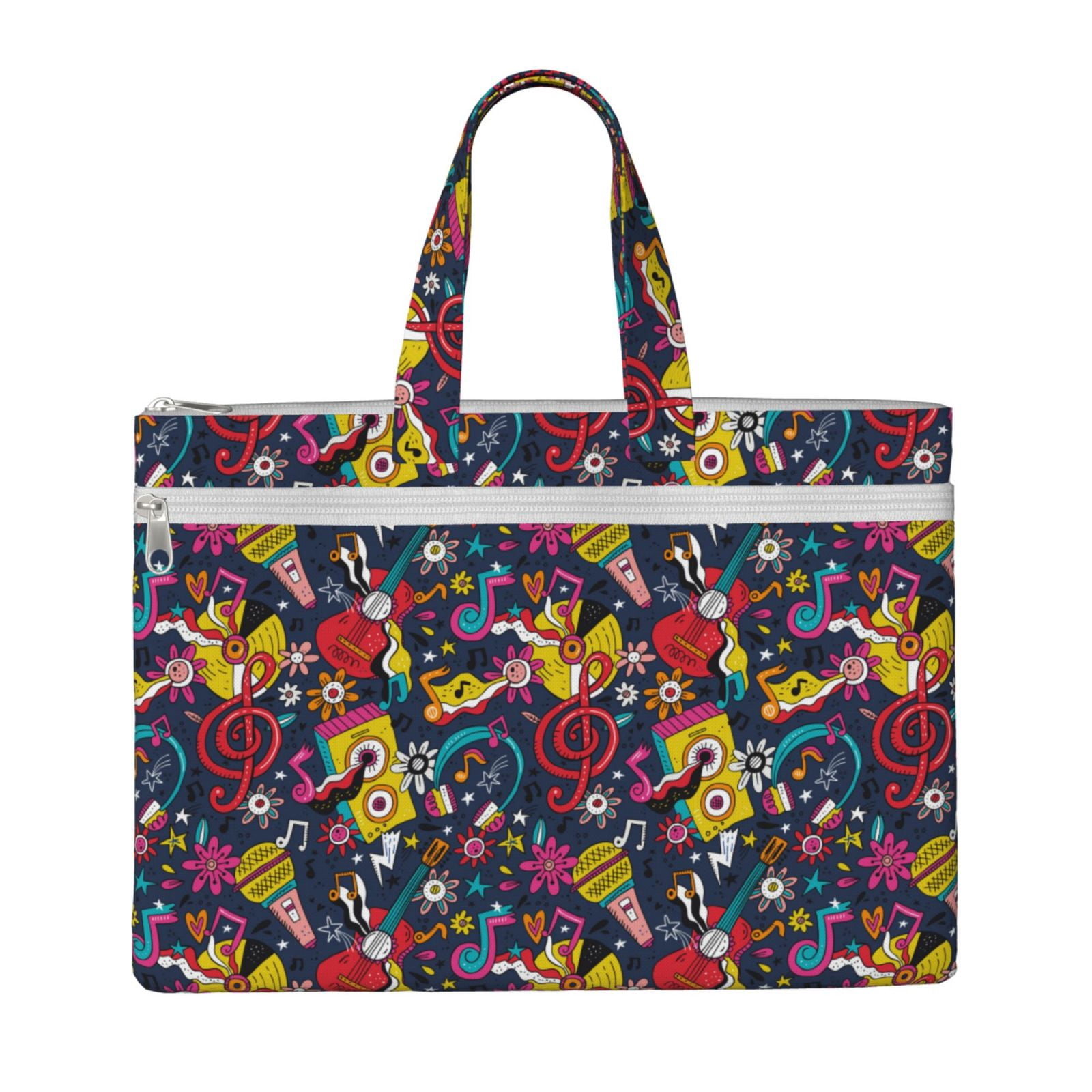 Kdxio Rock Music File Tote Document Bag Business Briefcase Bag Document ...