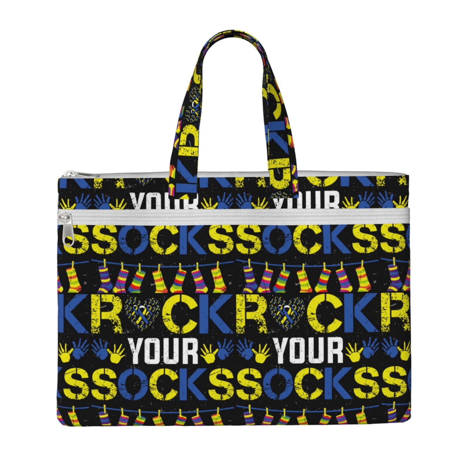 Kdxio Rock Your Socks File Tote Document Bag Business Briefcase Bag ...