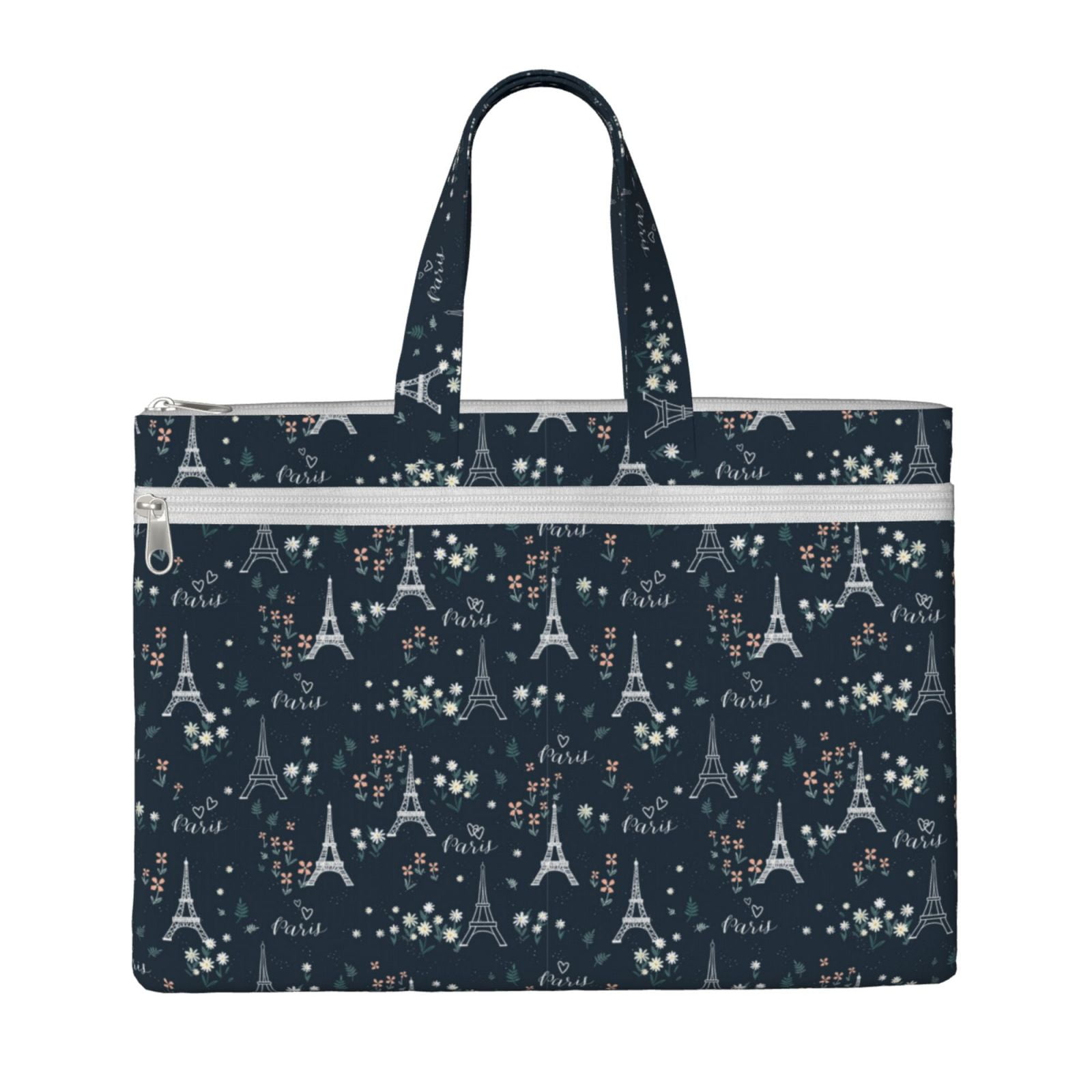 Kdxio Romantic Eiffel Tower File Tote Document Bag Business Briefcase ...