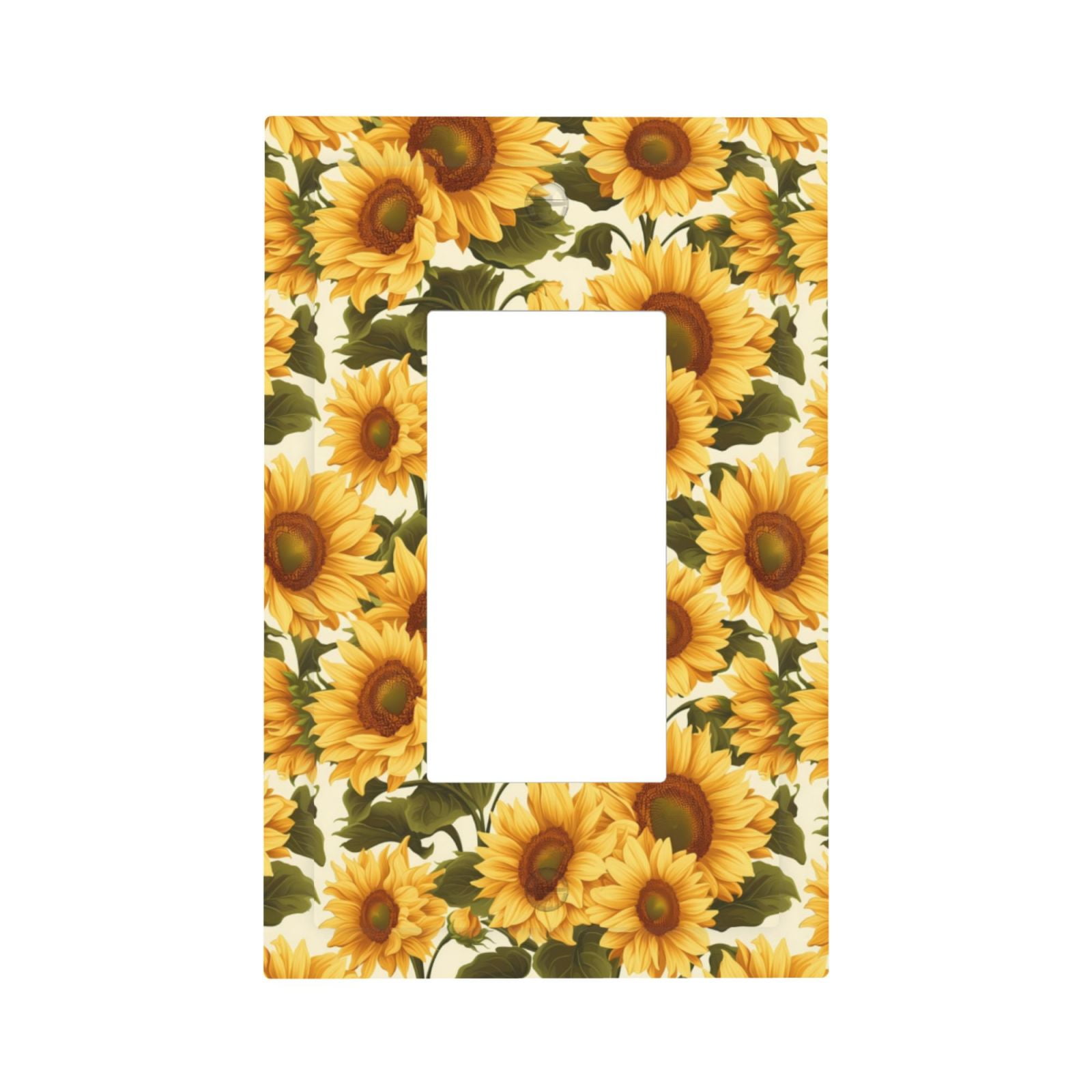Kdxio Romantic Elegant Sunflower Decorator Light Switch or Receptacle ...