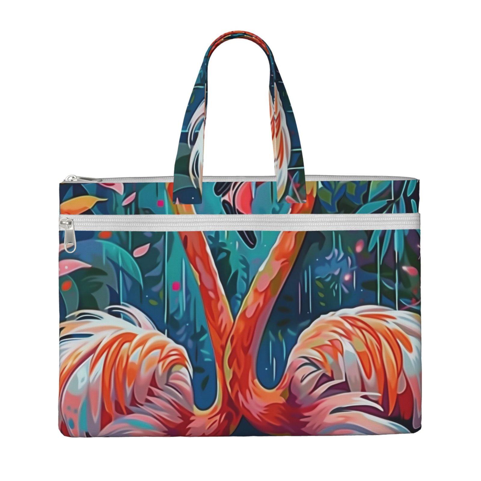 Kdxio Romantic Flamingo Pair File Tote Document Bag Business Briefcase ...
