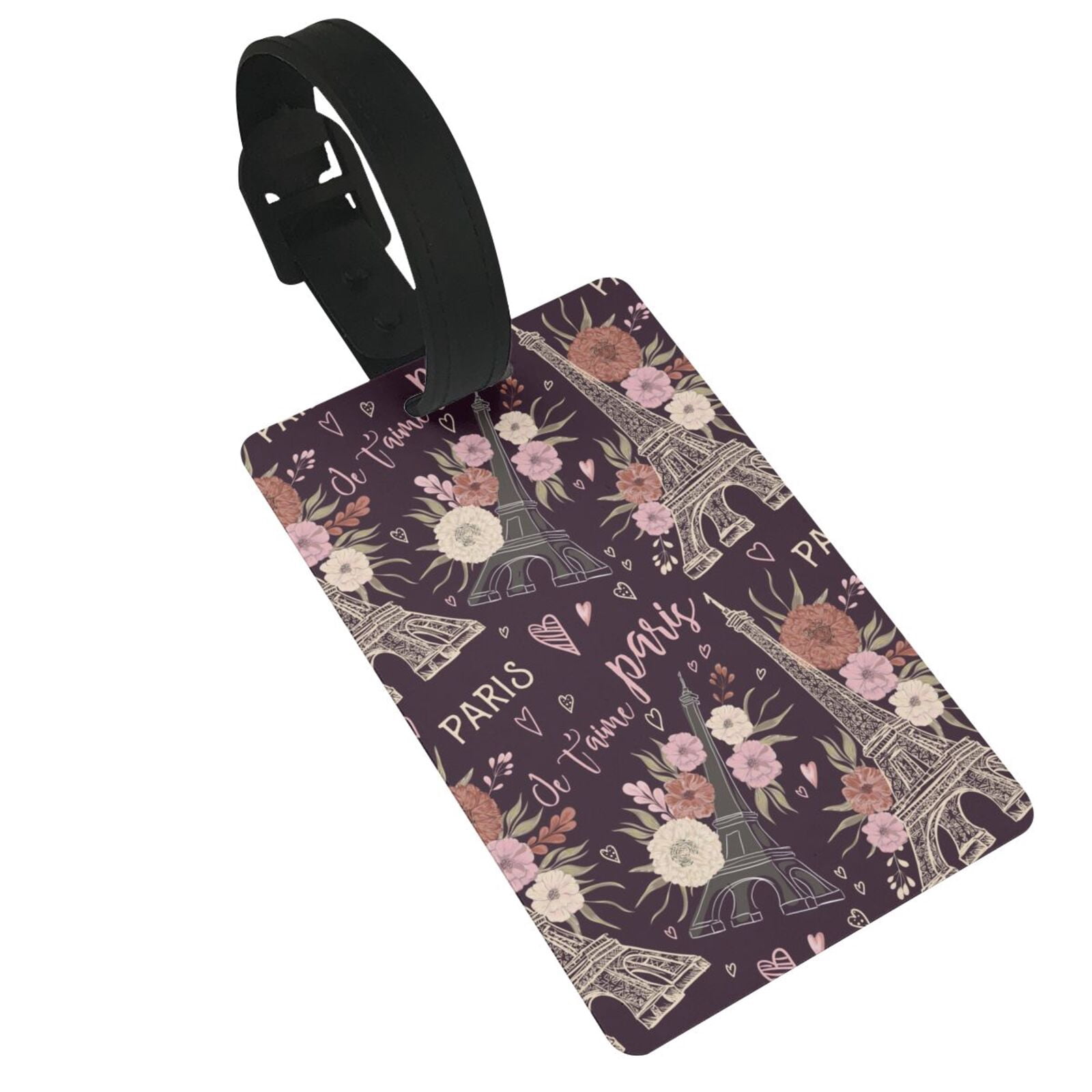 Kdxio Romantic Paris Luggage Tags Privacy Cover ID Label Suitcase Tags ...