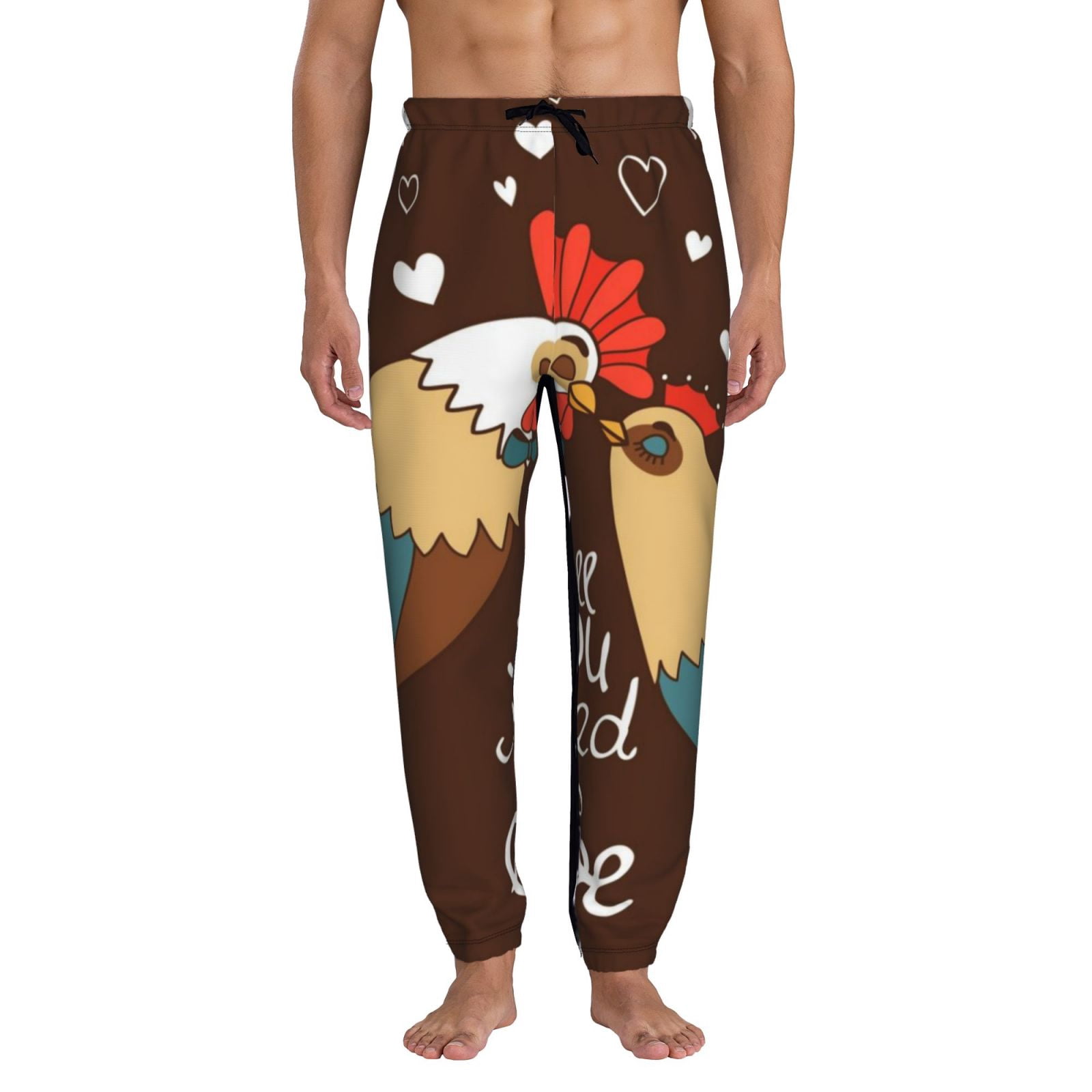 Kdxio Rooster And Chicken Pattern Joggers,Sweatpants for Men with ...