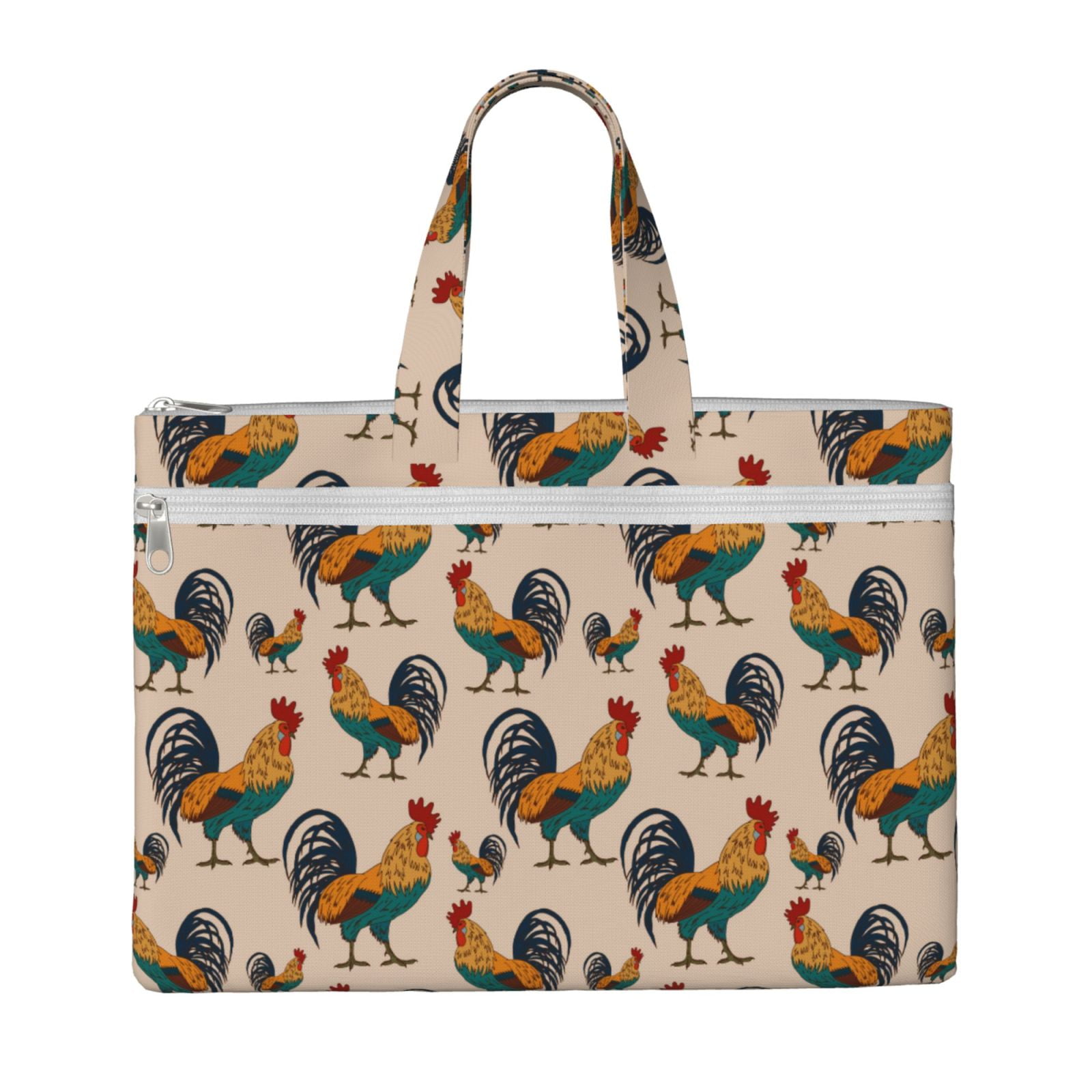 Kdxio Rooster File Tote Document Bag Business Briefcase Bag Document ...