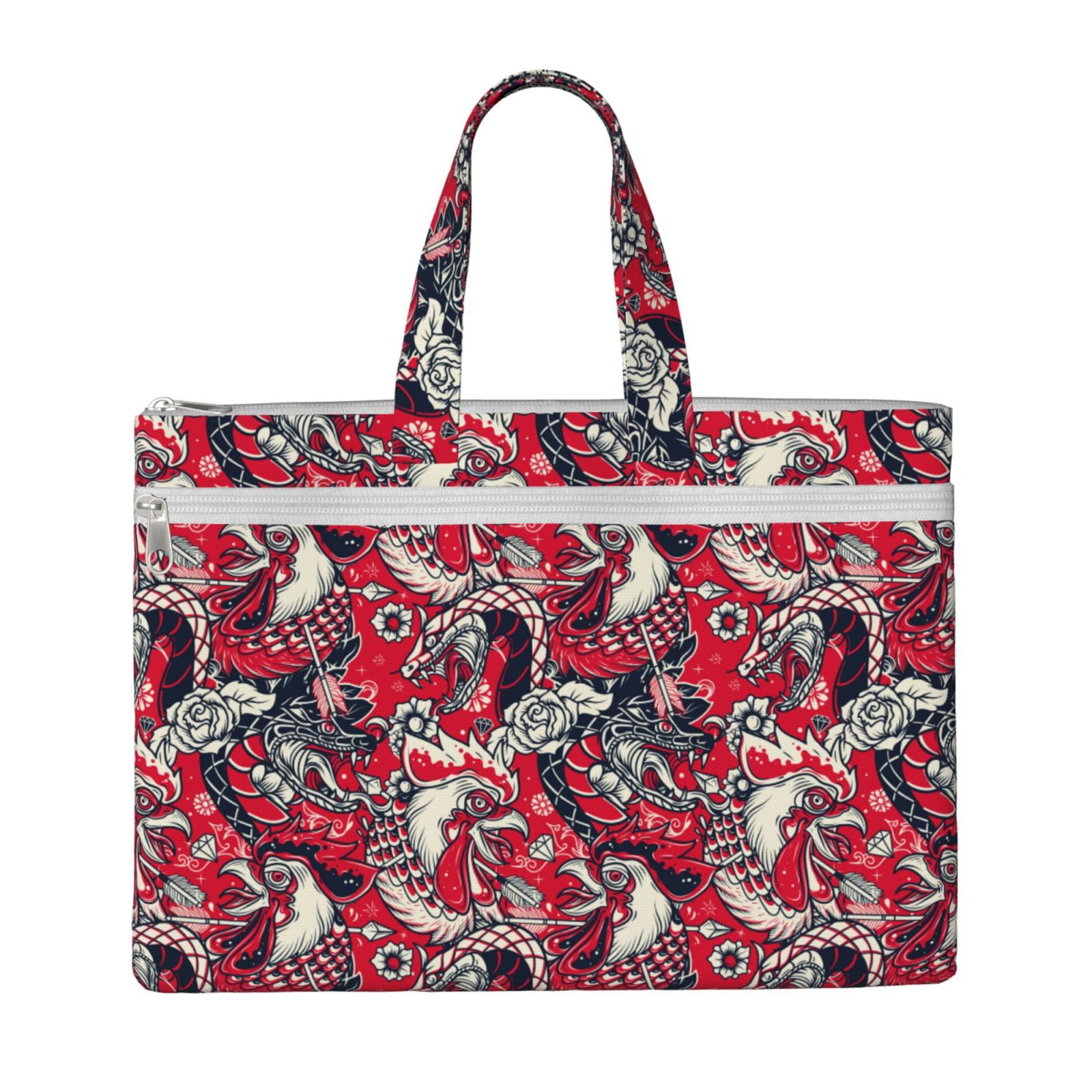 Kdxio Rooster Head File Tote Document Bag Business Briefcase Bag ...