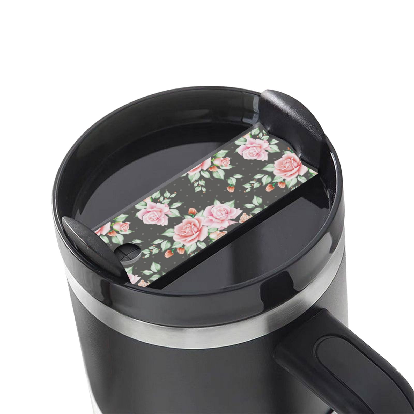 Kdxio Rose Flowers Name Plate Compatible Stanley Cups Name Tag Acrylic ...