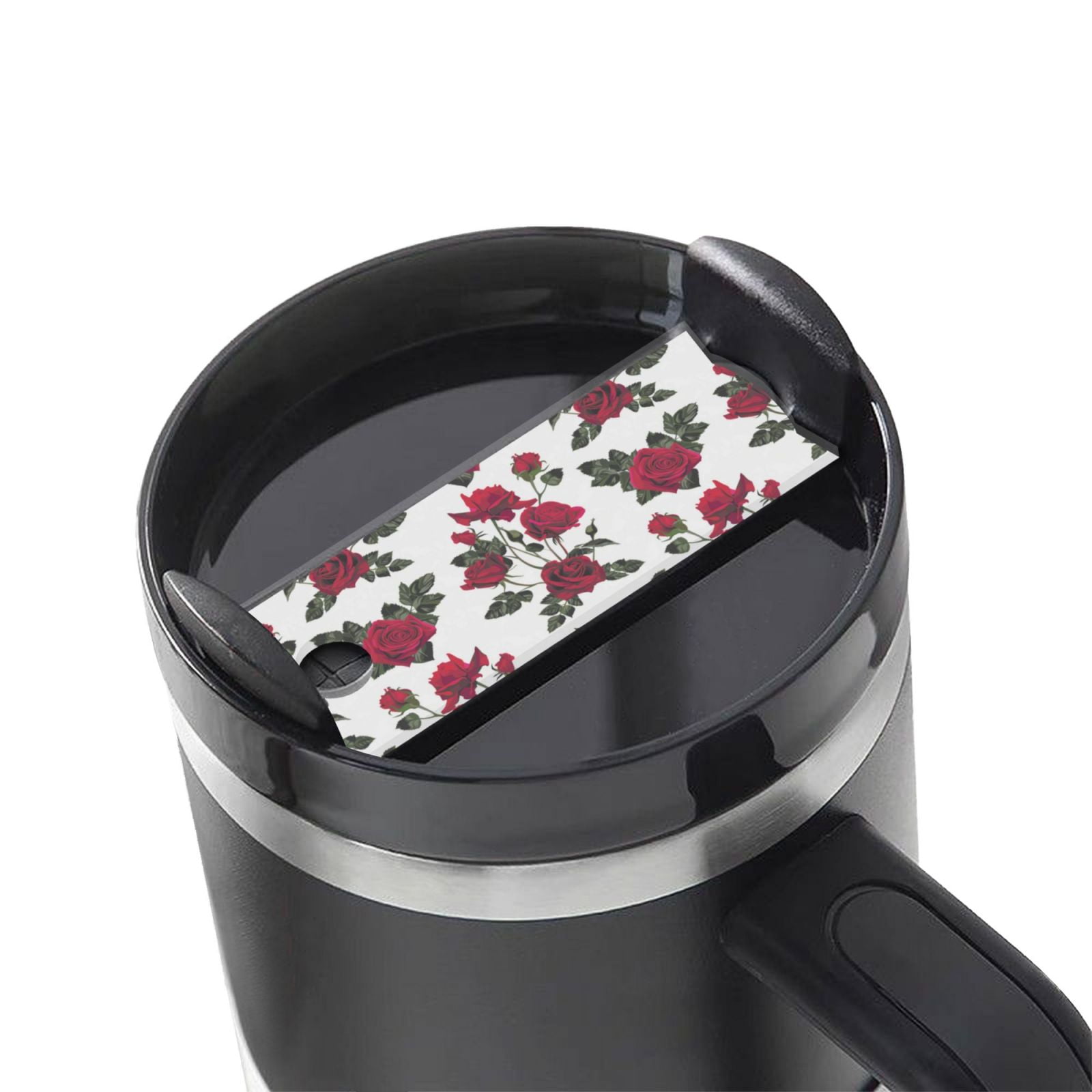Kdxio Rose Flowers Name Plate Compatible Stanley Cups Name Tag Acrylic ...