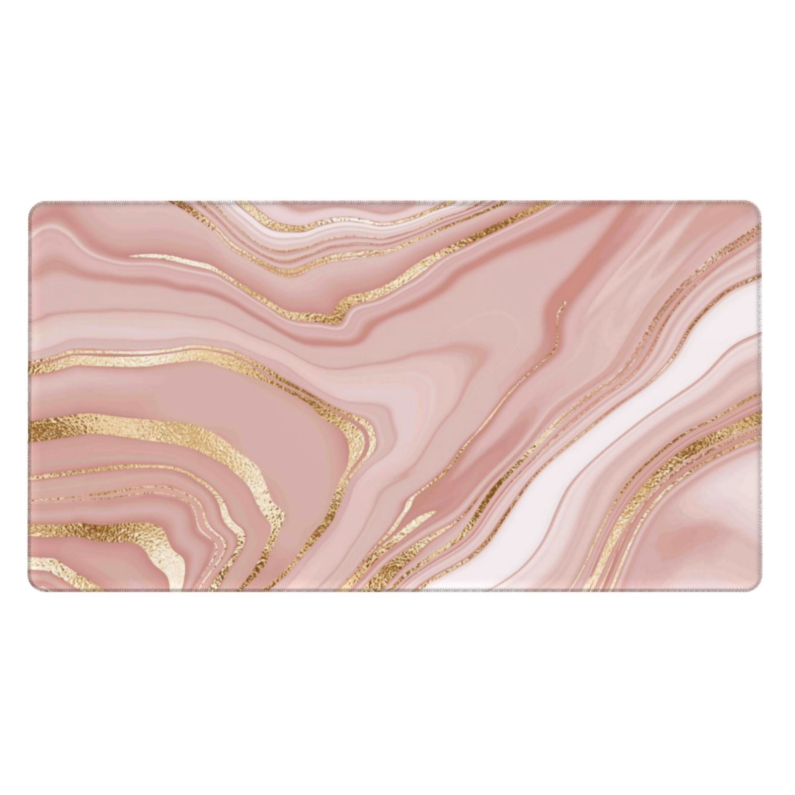 Kdxio Rose Gold Glitter Splatter Print Large Gaming Mouse Pad,Non-Slip ...