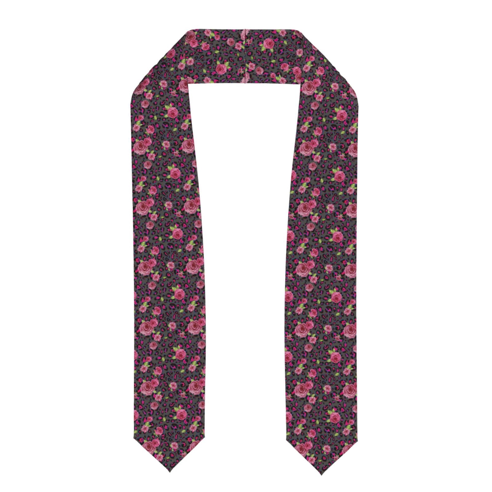 Kdxio Rose Mix Leopard 2 Graduation Stole Class, Graduation Sash ...