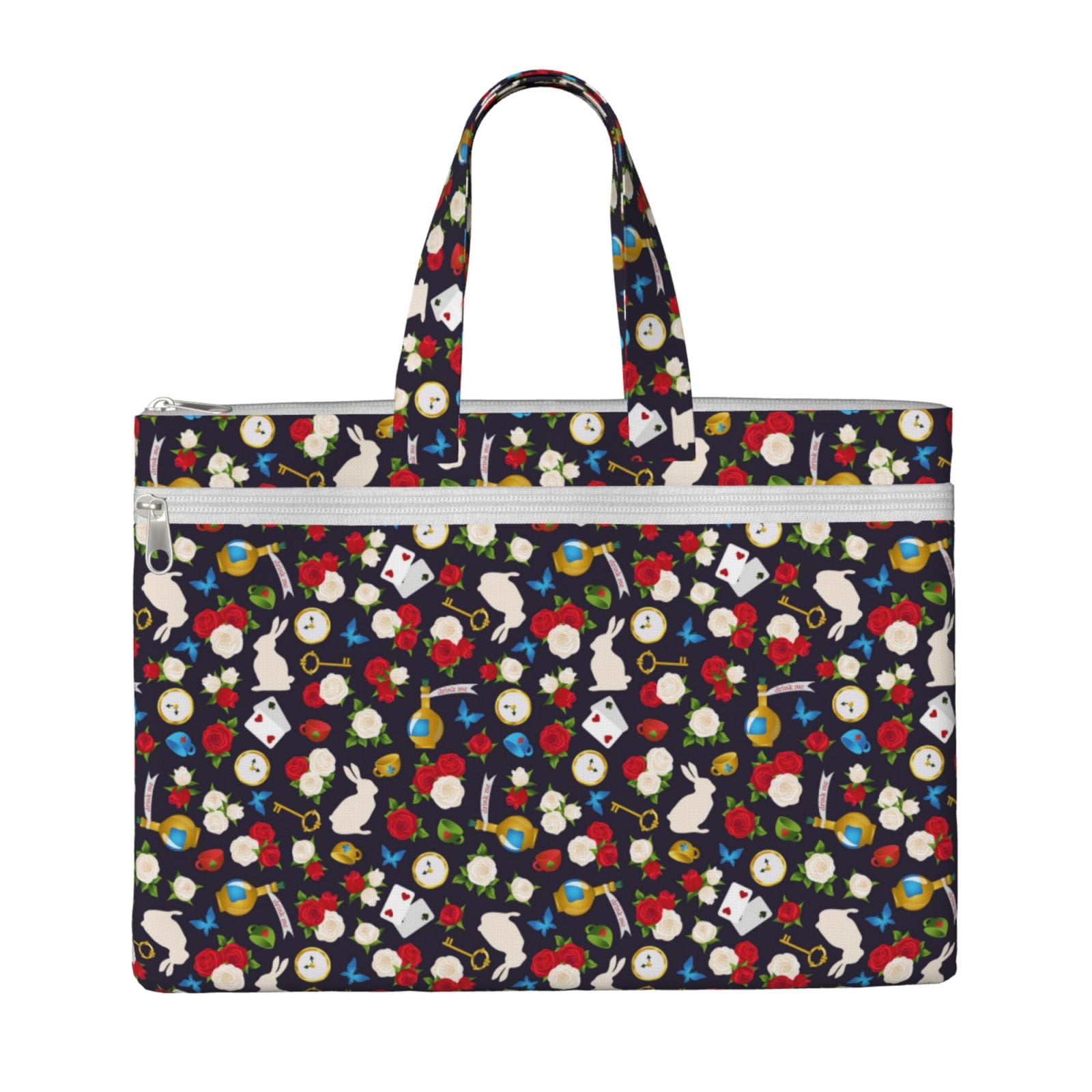 Kdxio Rose Rabbit File Tote Document Bag Business Briefcase Bag ...