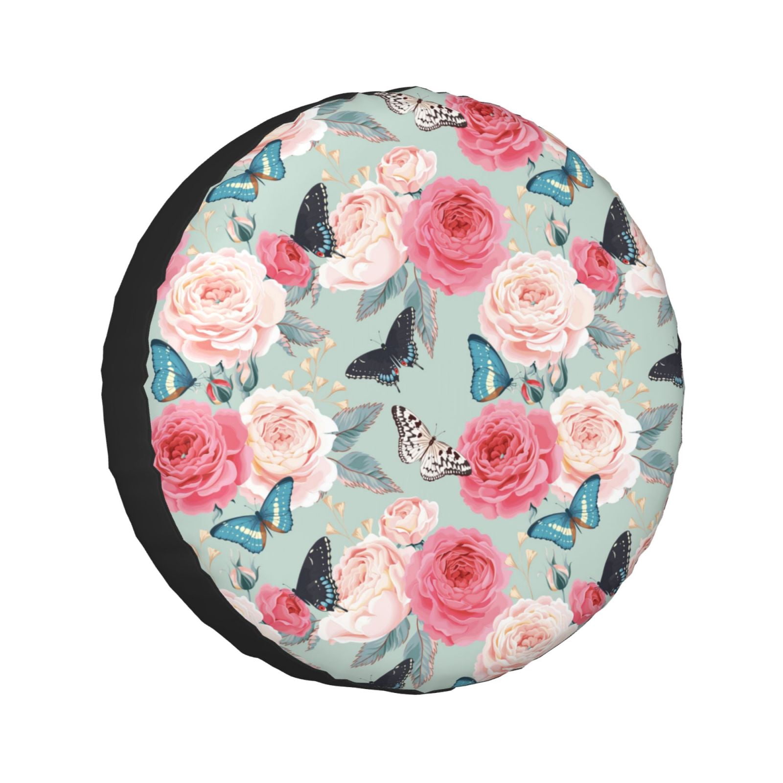 Kdxio Roses and Butterflies for Tire Cover Wheel Protectors Tyre Covers ...