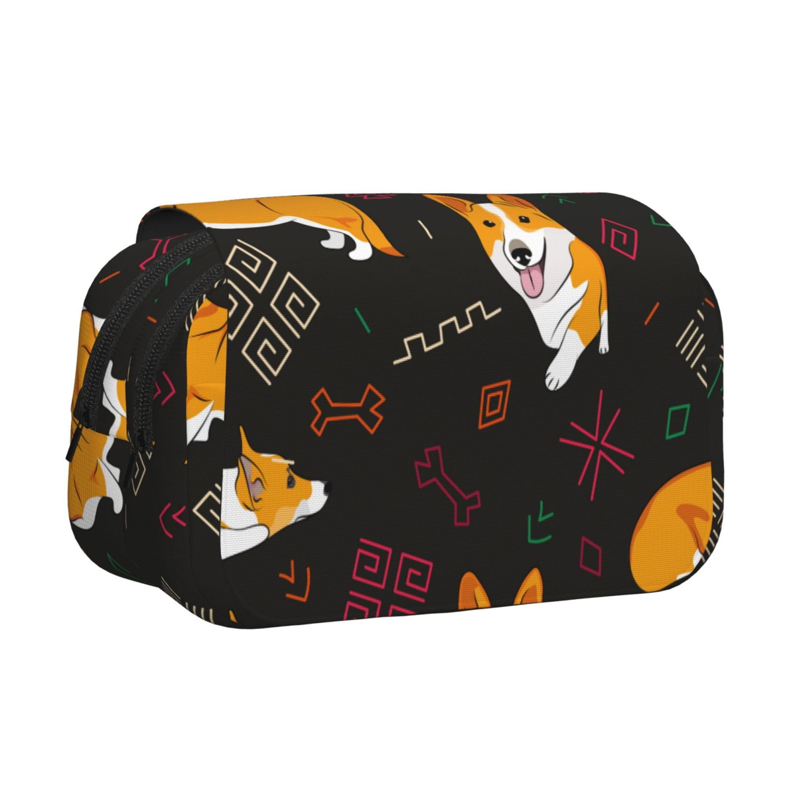 Kdxio Royal Corgi for Double Compartment Pen Case Oxford Organizer with ...