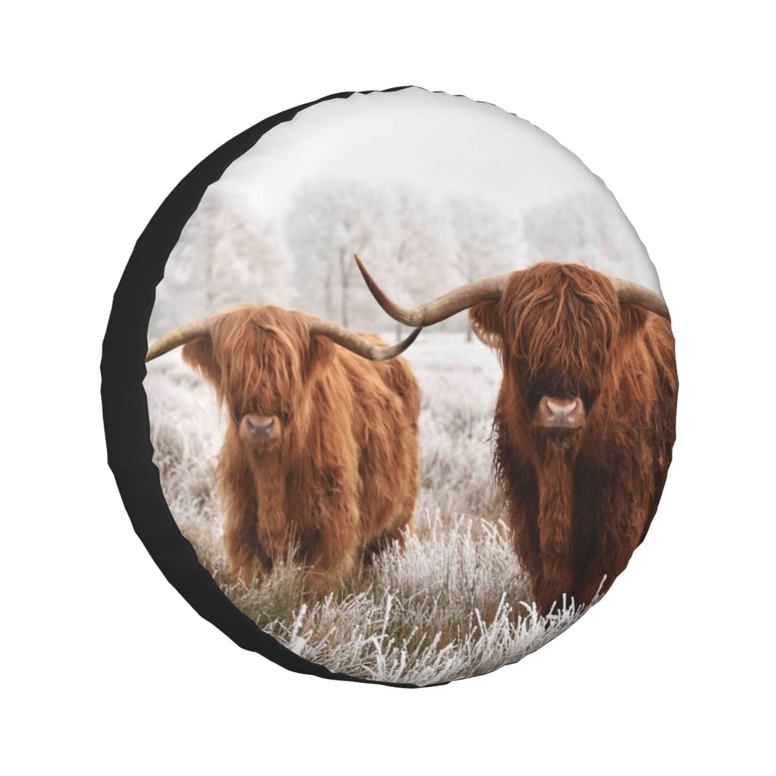 Kdxio Scottish Cow for Tire Cover Wheel Protectors Tyre Covers ...