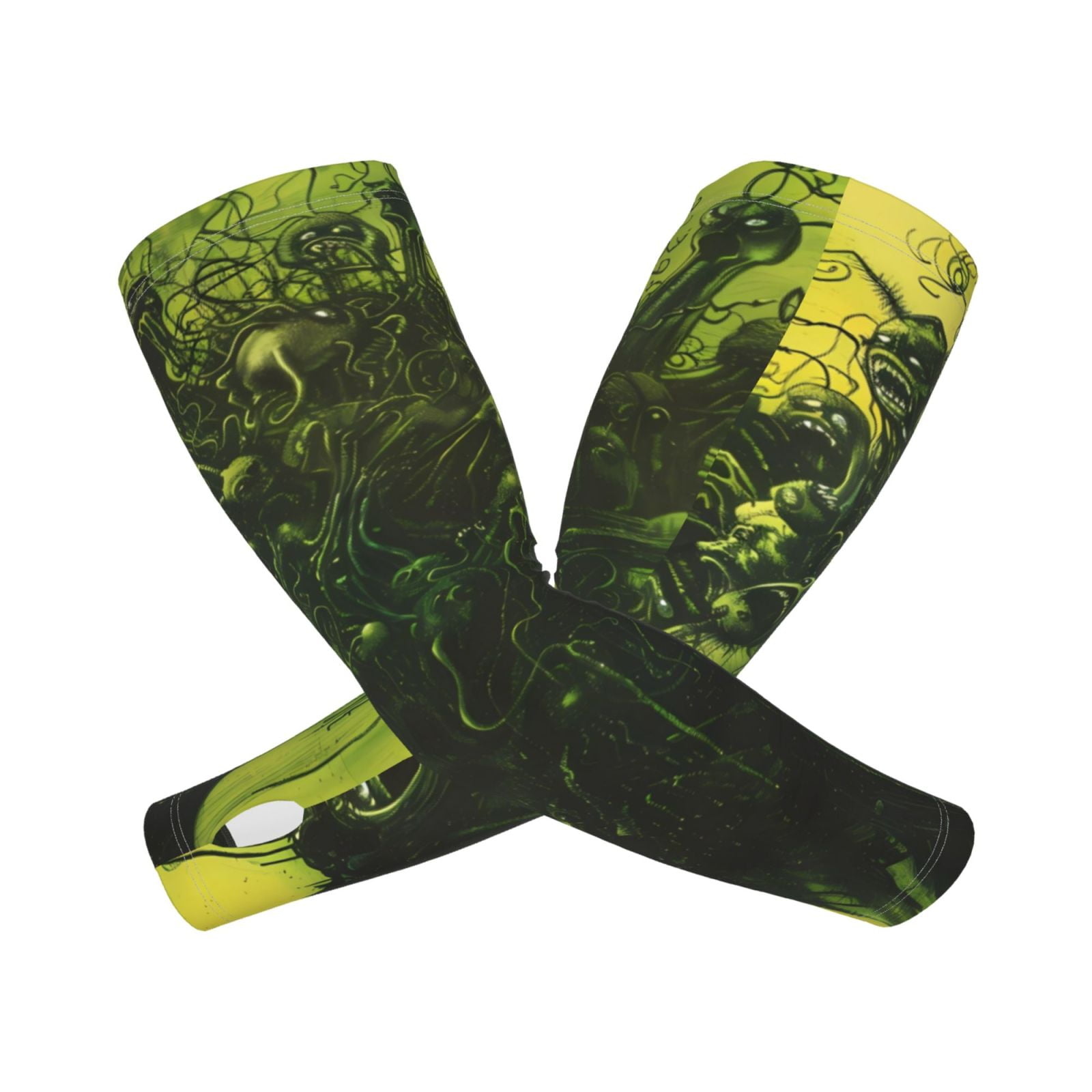 Kdxio Screaming Horror Art Print UV Sun Protection Arm Sleeves - Tattoo ...