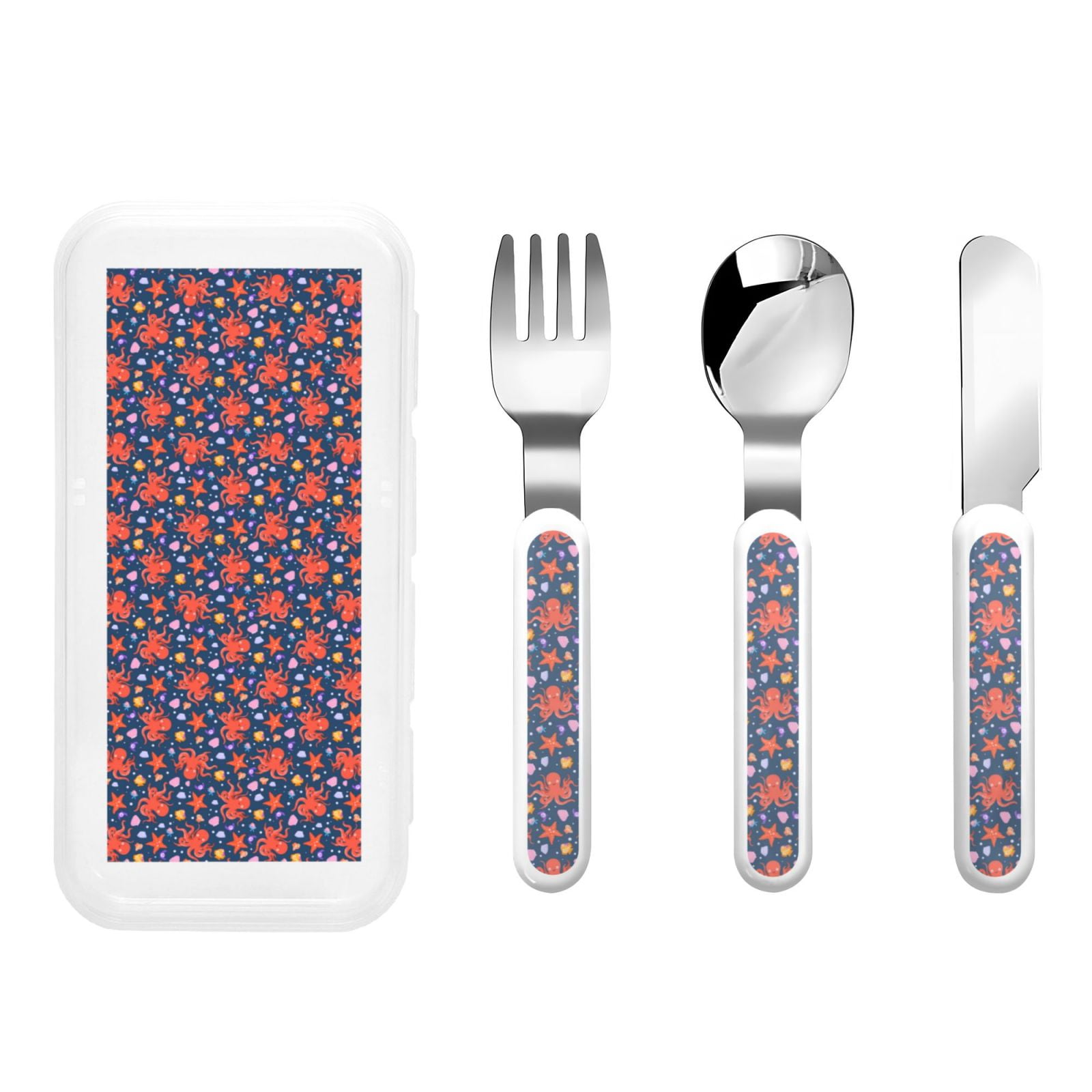 Kdxio Sea Animals Toddler Utensils Set - Kids Silverware Set, Set Kids ...