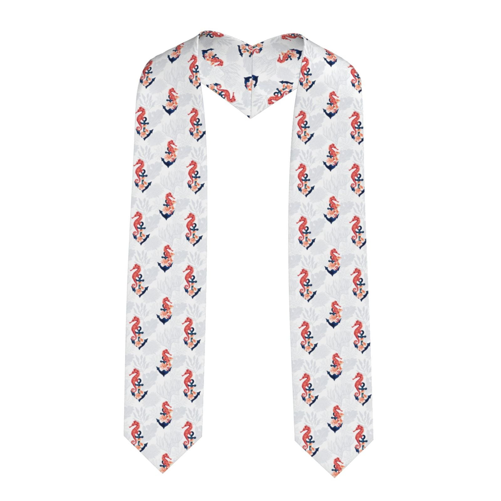 Kdxio Sea Horse And Corals1 Graduation Stole Class, Graduation Sash ...