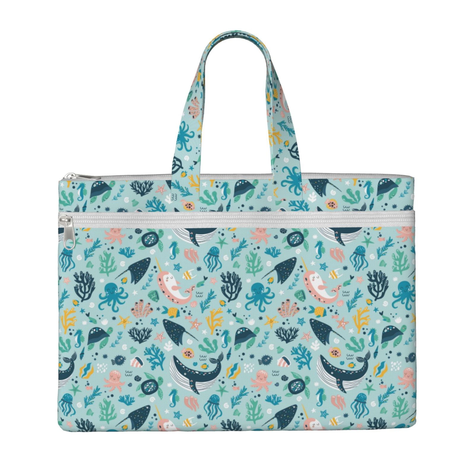 Kdxio Sea Life File Tote Document Bag Business Briefcase Bag Document ...