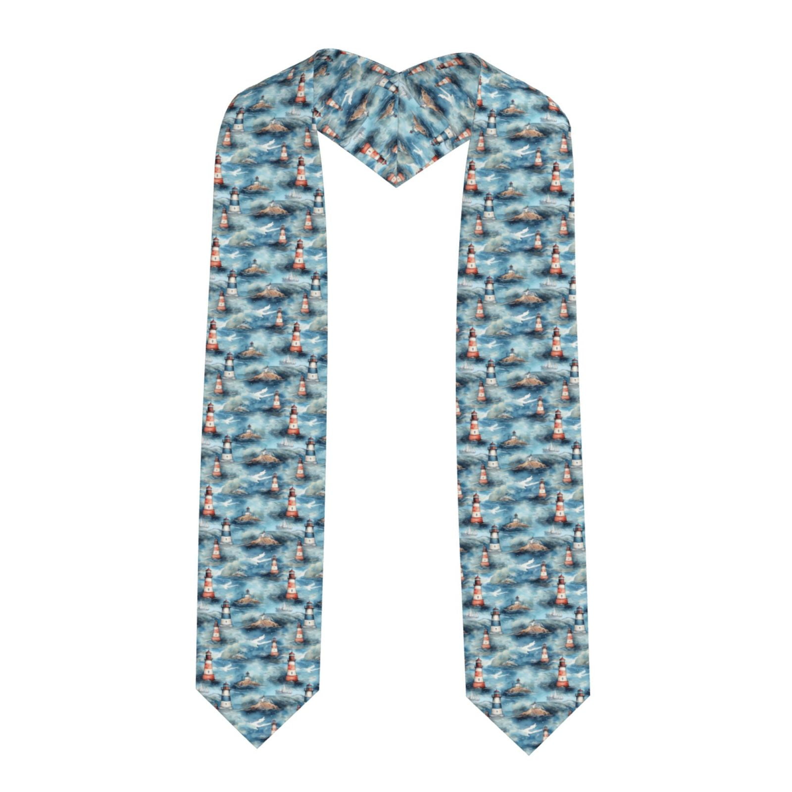 Kdxio Sea Marine And Lighthouse Graduation Stole Class, Graduation Sash ...