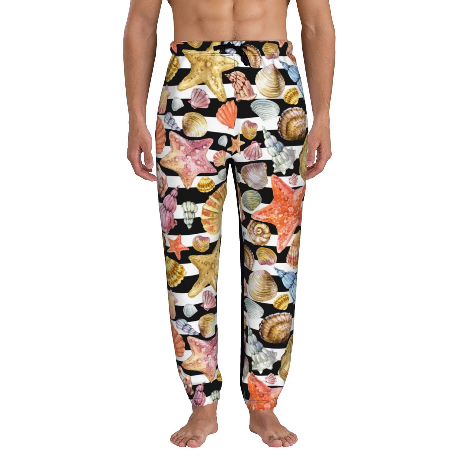 Kdxio Sea Shell Pattern Joggers,Sweatpants for Men with Pockets-Small ...