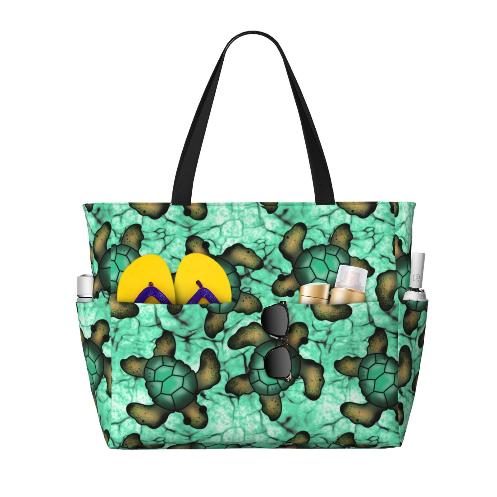 Kdxio Sea Turtle for Beach Bag for Women Large Beach Tote Bag ...