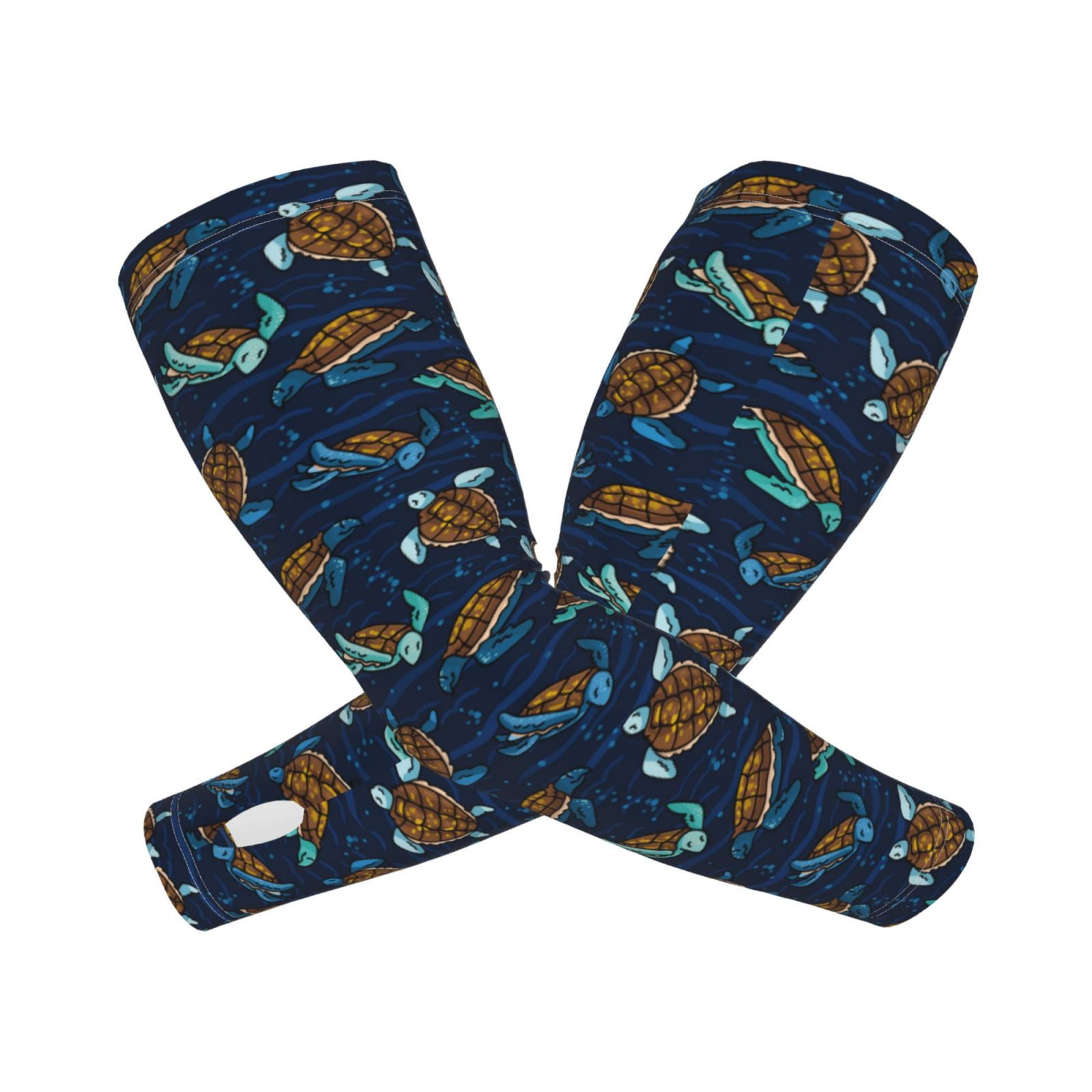 Kdxio Sea Turtles Swimming Print UV Sun Protection Arm Sleeves - Tattoo ...