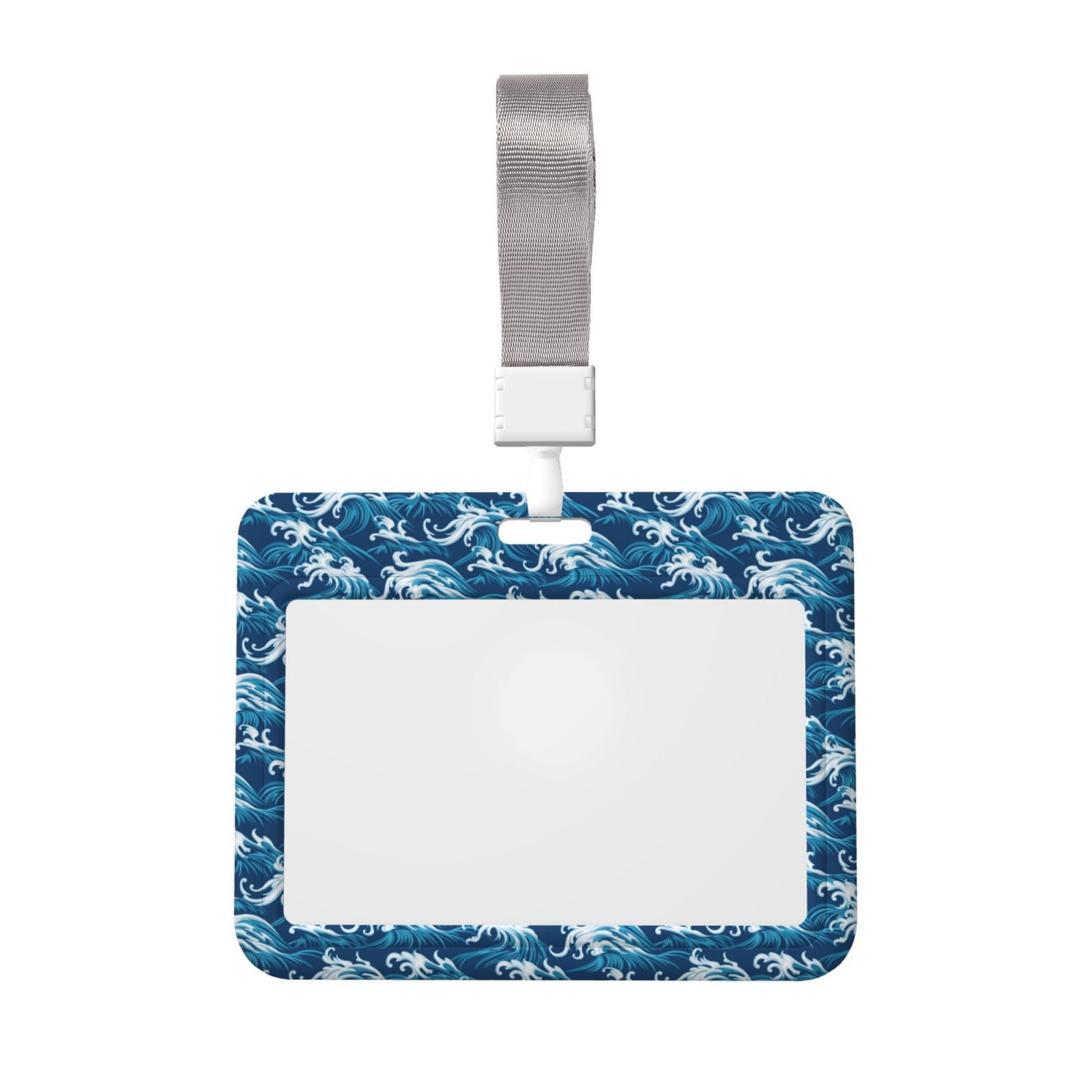 Kdxio Sea Water Wave Card Badge Holder Work Badge Sleeve for Office ...