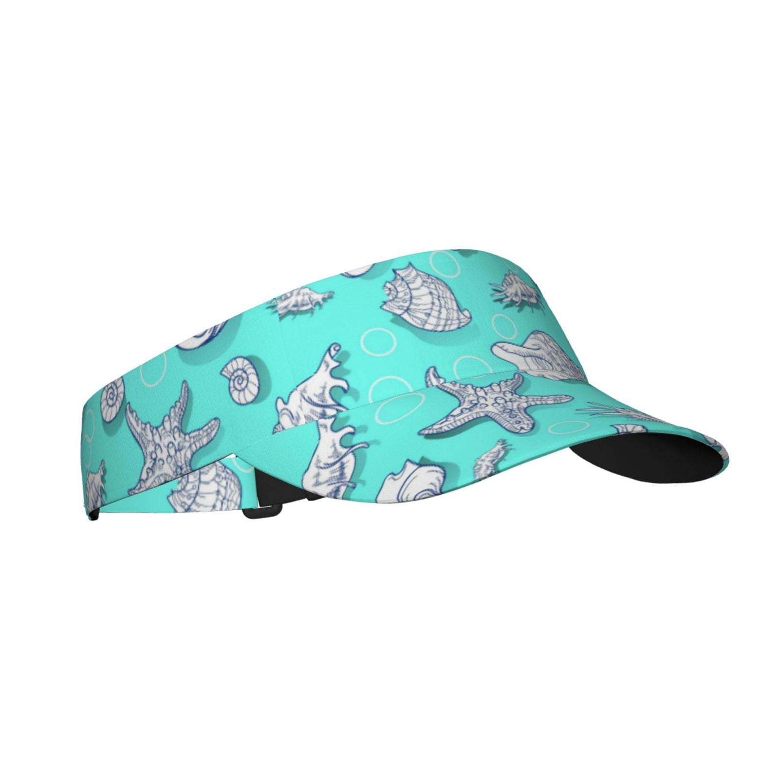 Kdxio Seashell And Starfish Print Sun Visor Hat Golf Visor Adjustable ...