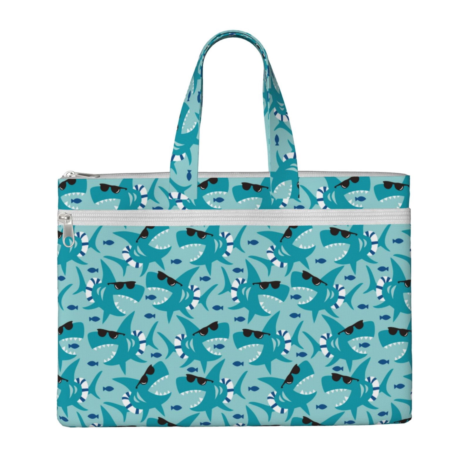 Kdxio Shark Wearing Sunglasses File Tote Document Bag Business ...