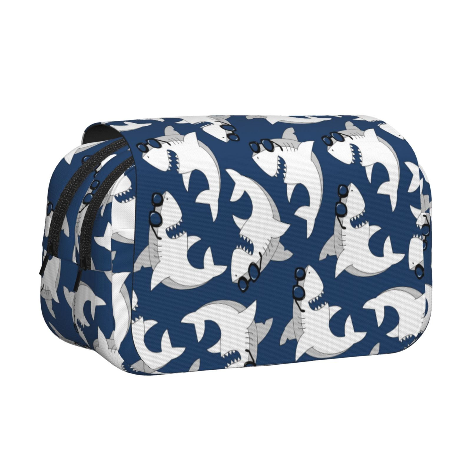 Kdxio Shark for Double Compartment Pen Case Oxford Organizer with ...