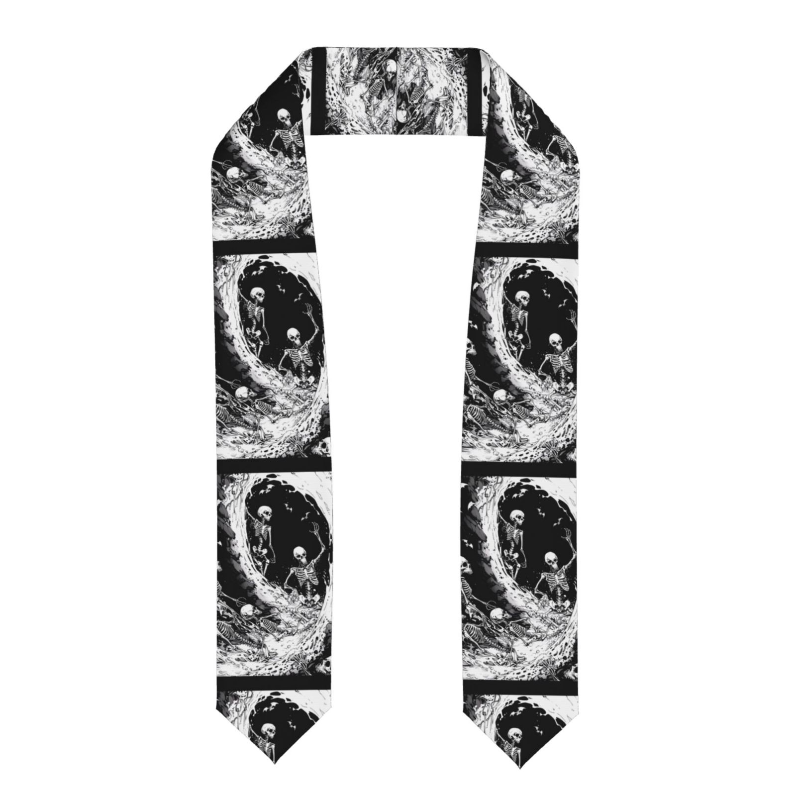 Kdxio Skeleton Wave Artwork Graduation Stole Class, Graduation Sash ...