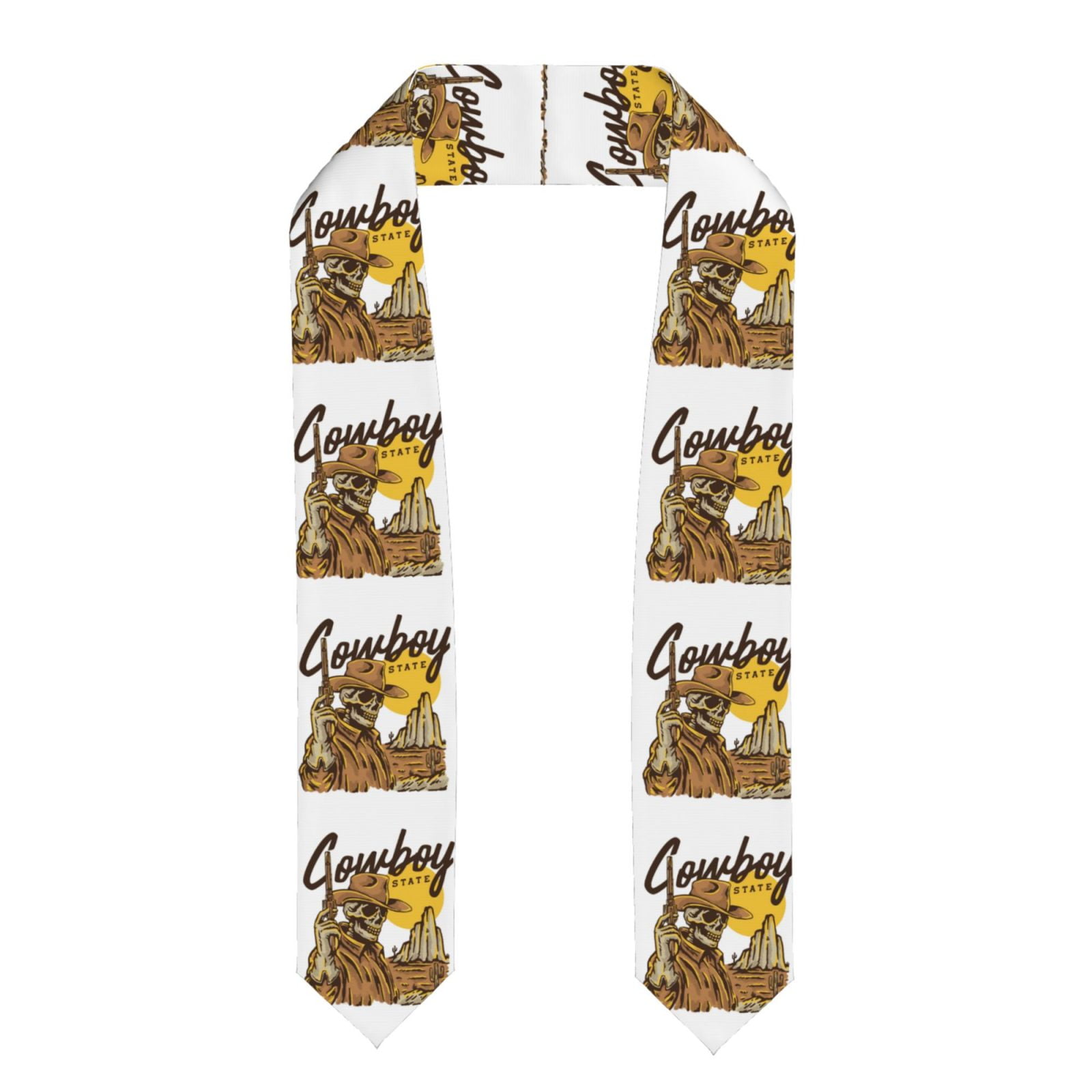 Kdxio Skull Cowboy Graduation Stole Class, Graduation Sash, Unisex ...