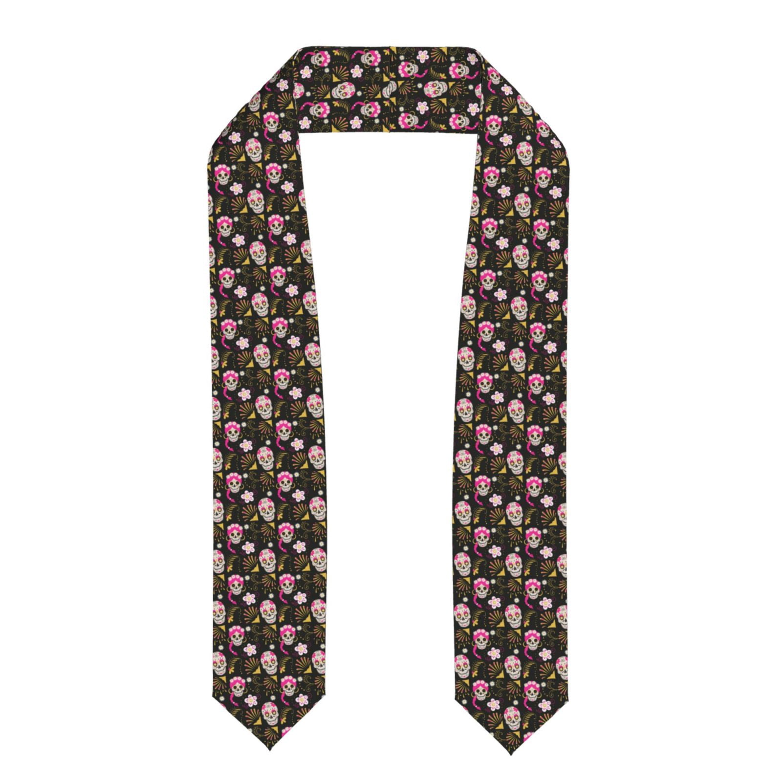 Kdxio Skull Daisy Graduation Stole Class, Graduation Sash, Unisex Adult ...