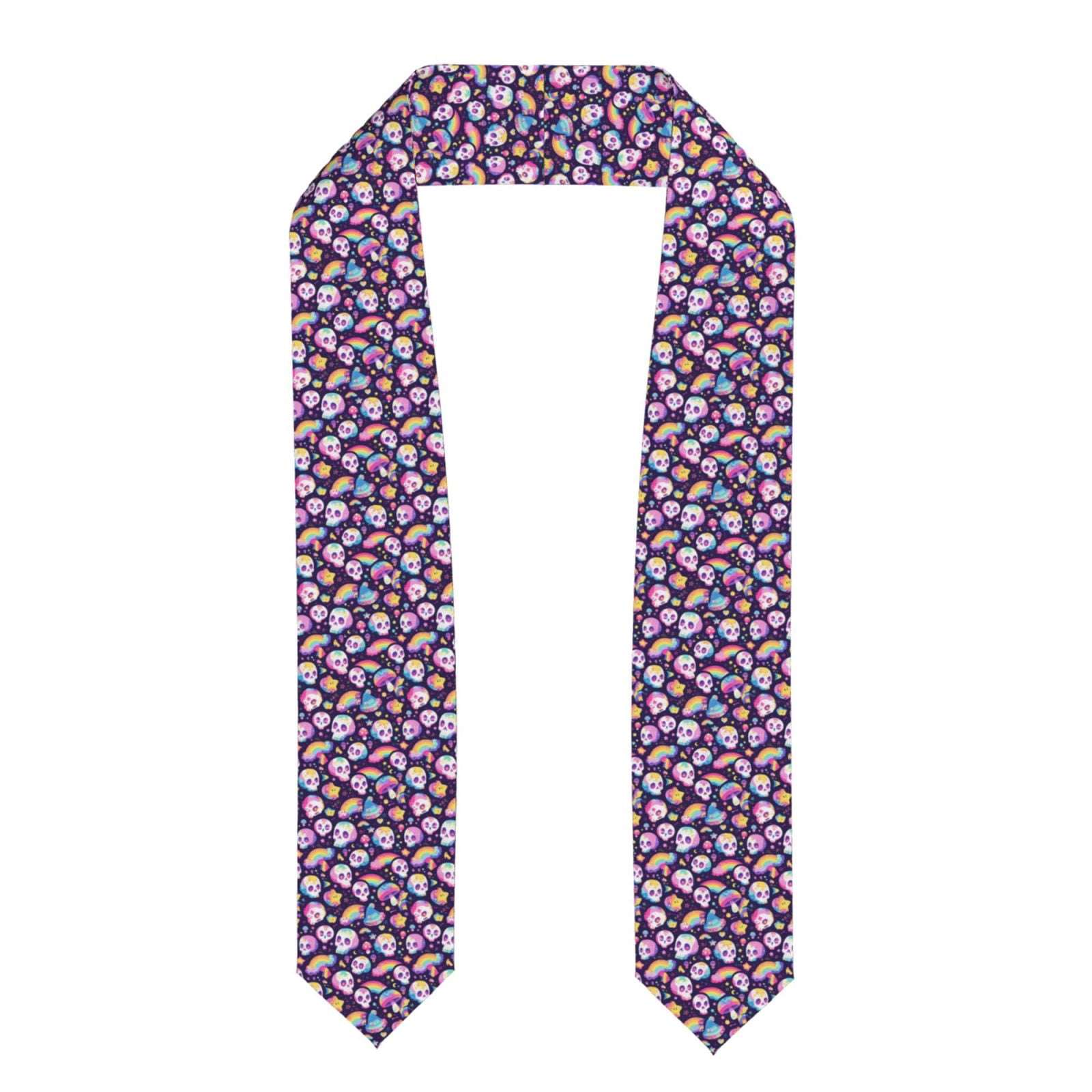 Kdxio Skull colorful mushroom rainbow Graduation Stole Class ...