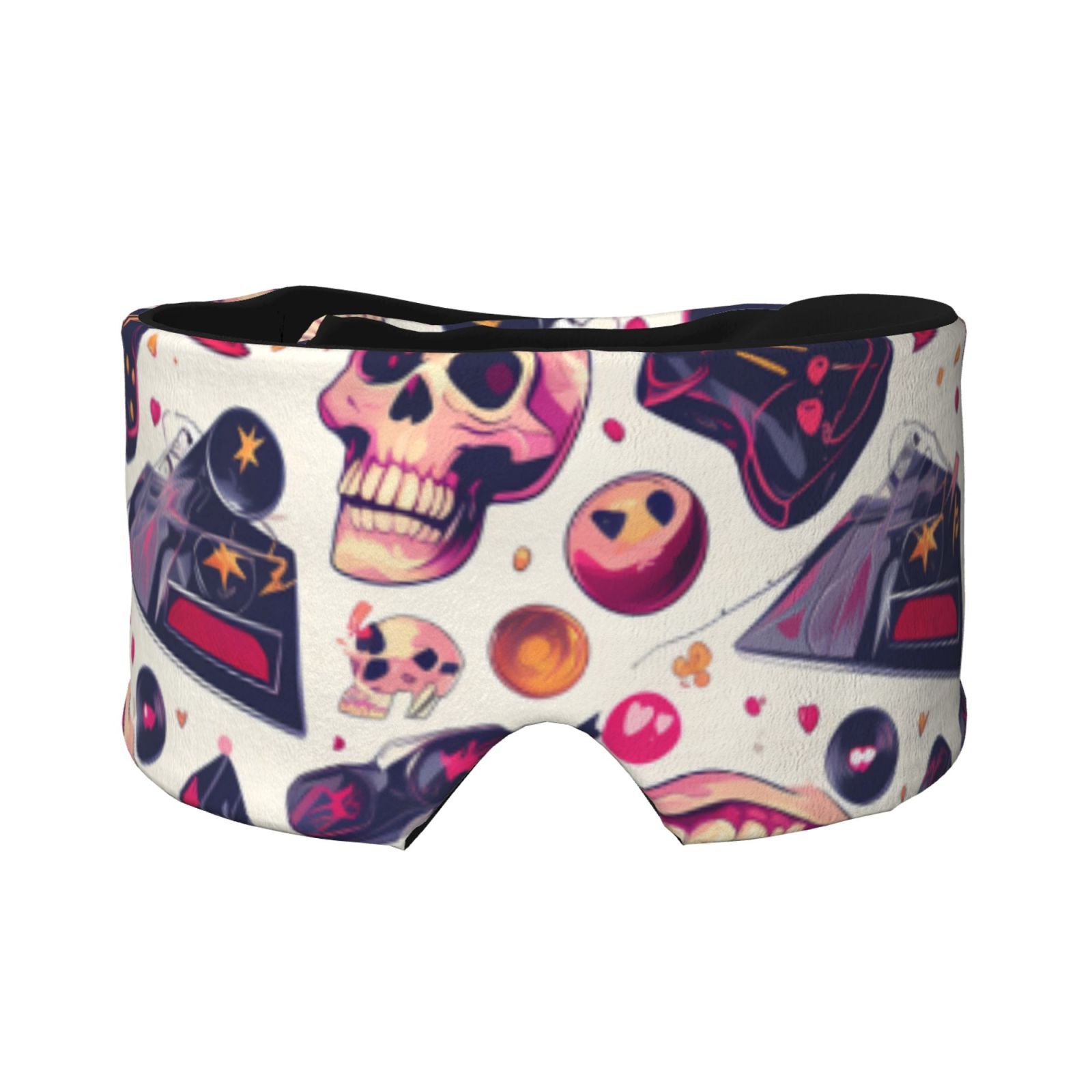 Kdxio Skull lips record Guitar for Eye Mask for Sleeping,Sleep Mask ...