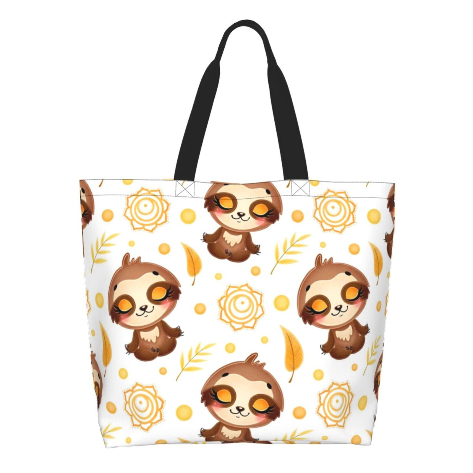 Kdxio Sloth Yoga Casual Tote Bags Women Big Capacity Shoulder Bag for ...